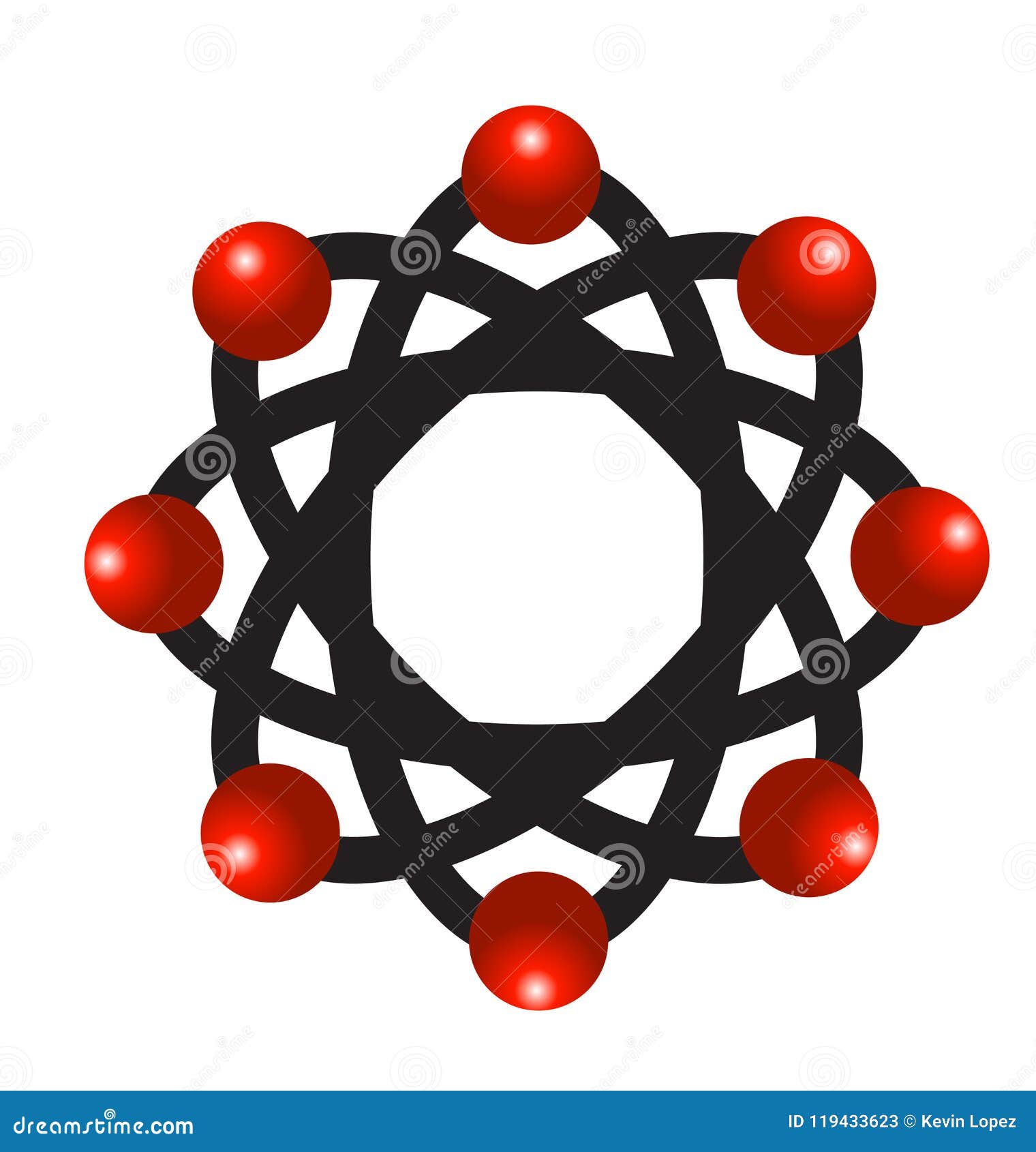 Vector of Abstract Atomic Molecular Team Laboratory Icon Logo Stock ...