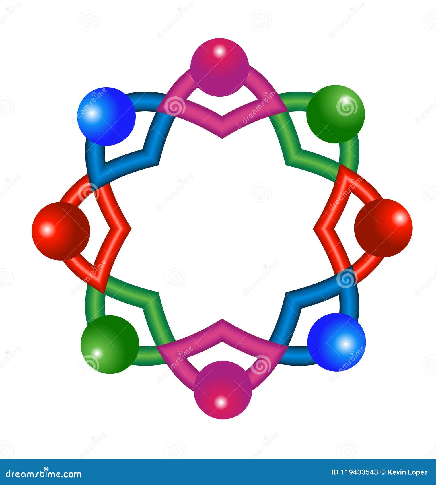 Vector of Abstract Atomic Molecular Team Laboratory Icon Logo Stock ...