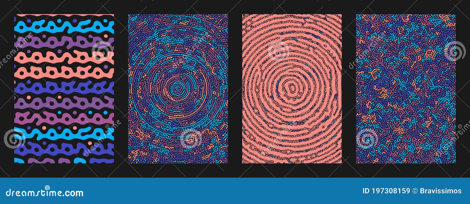 Vector Abstract Background Bio Diffusion Geometric Coral Stock Image