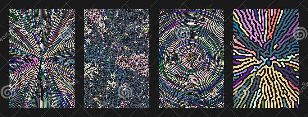 Vector Abstract Background Bio Diffusion Optical Natural Stock Vector