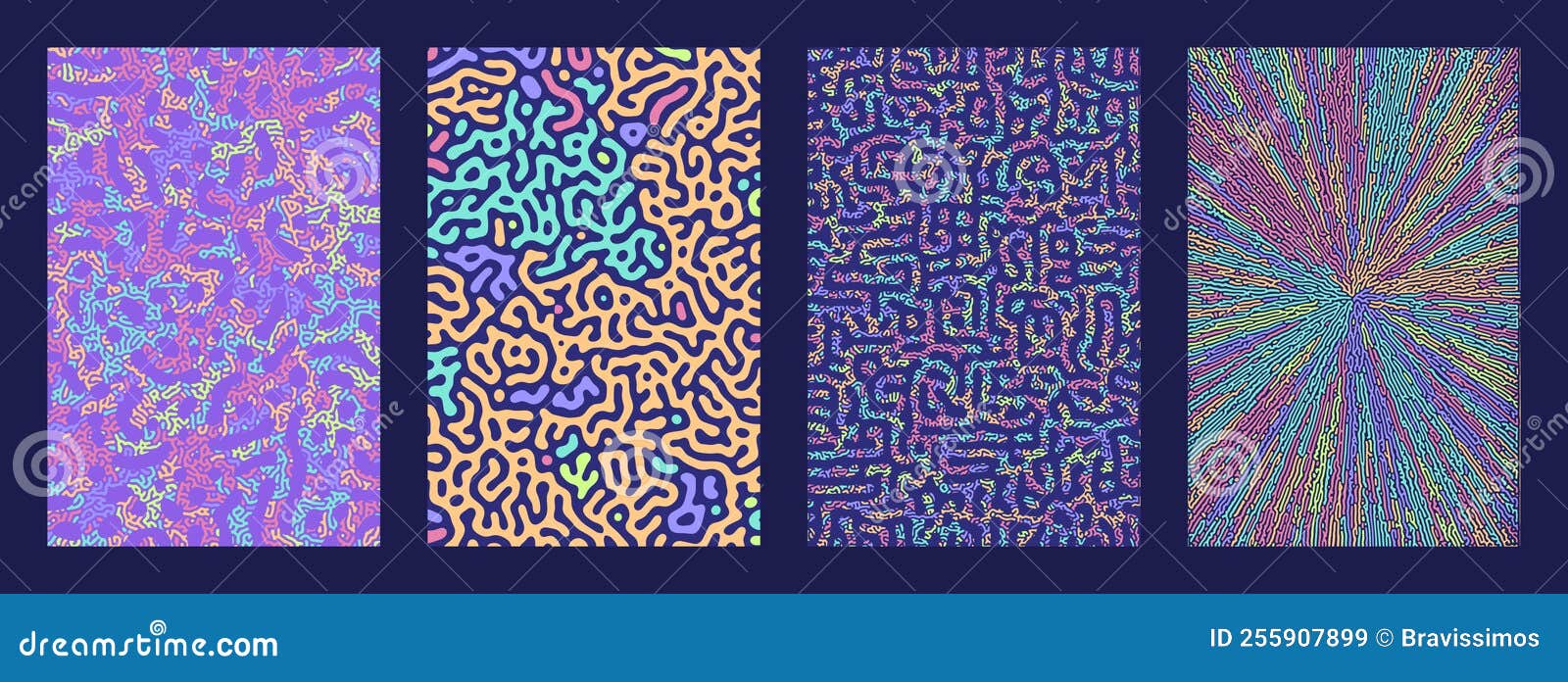 Vector Abstract Background Bio Diffusion. Organic Pattern Geometric ...