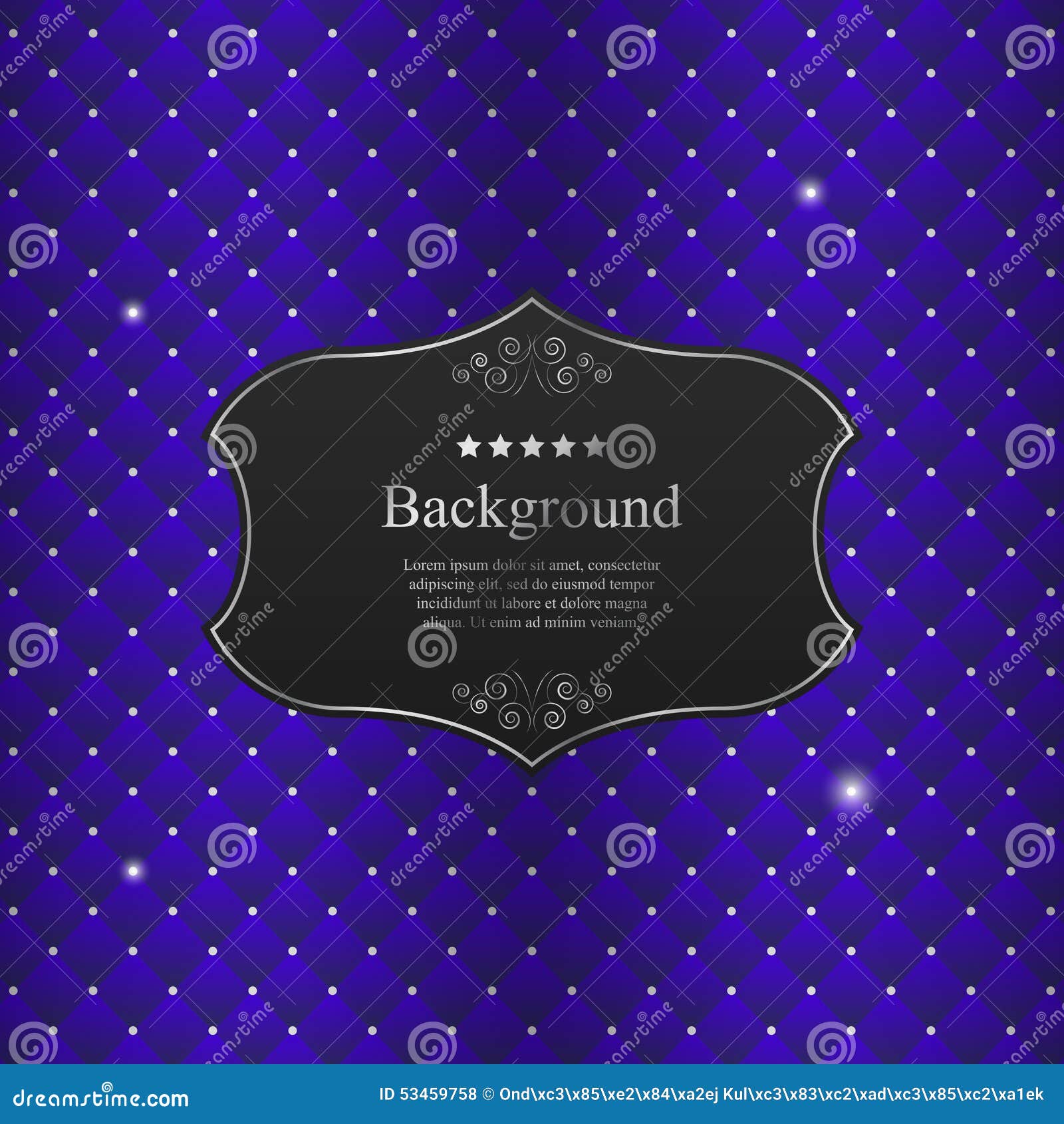 Vector Abstract Background with Black Crest Stock Vector - Illustration ...