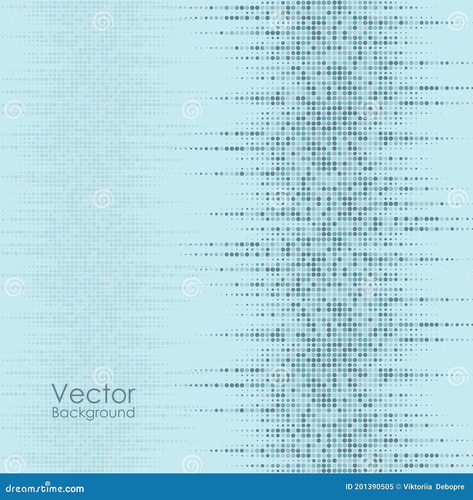 Vector Abstract Background with the Blue Dots Stock Vector ...