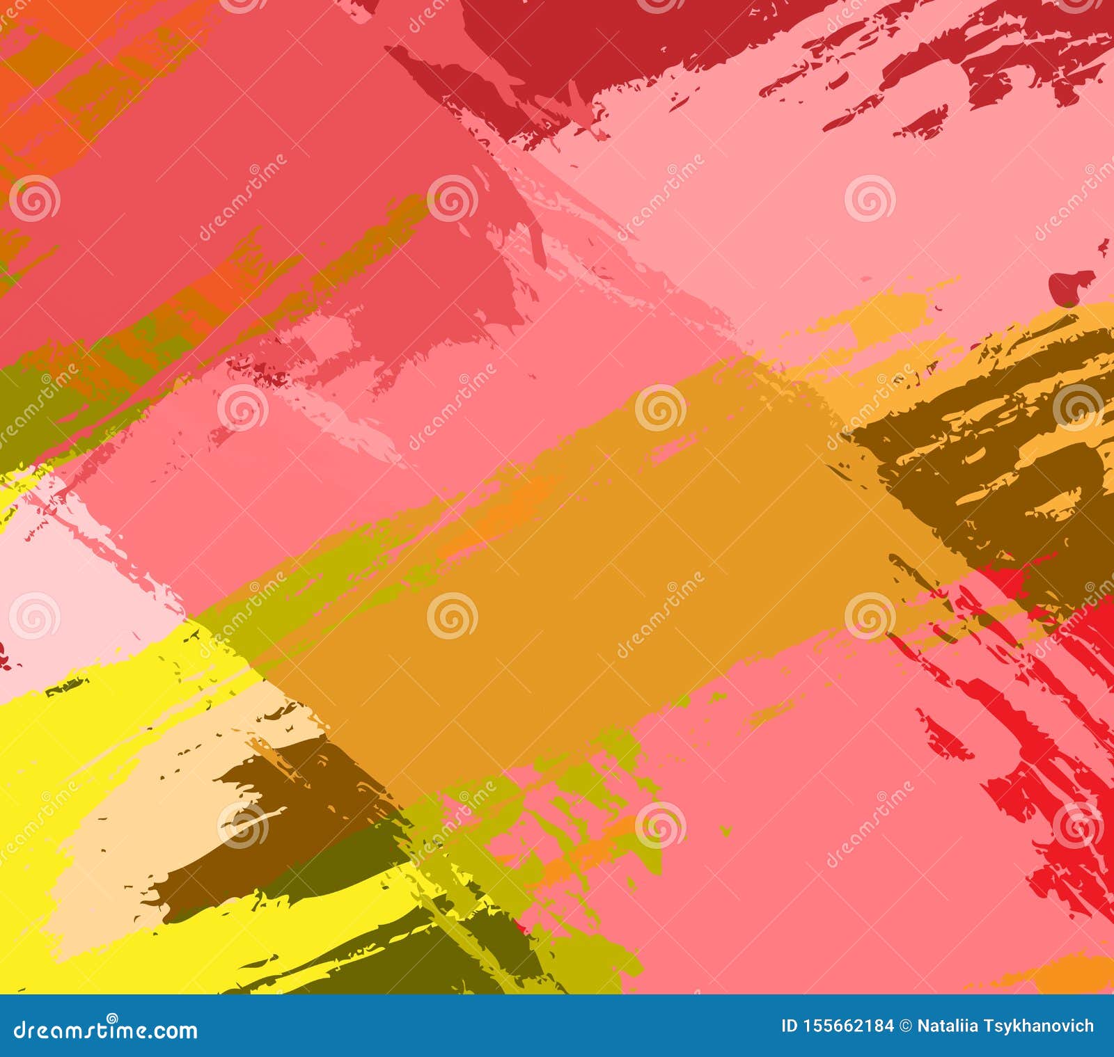 Vector Abstract Background Brush Stroke Hand Painted Stock Illustration ...