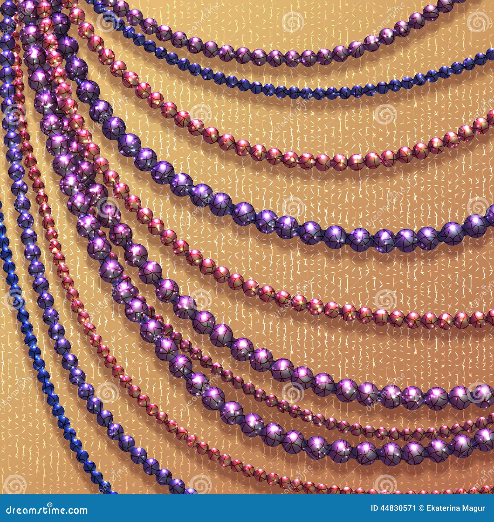 Vector Abstract Background with Colored Beads Stock Vector ...