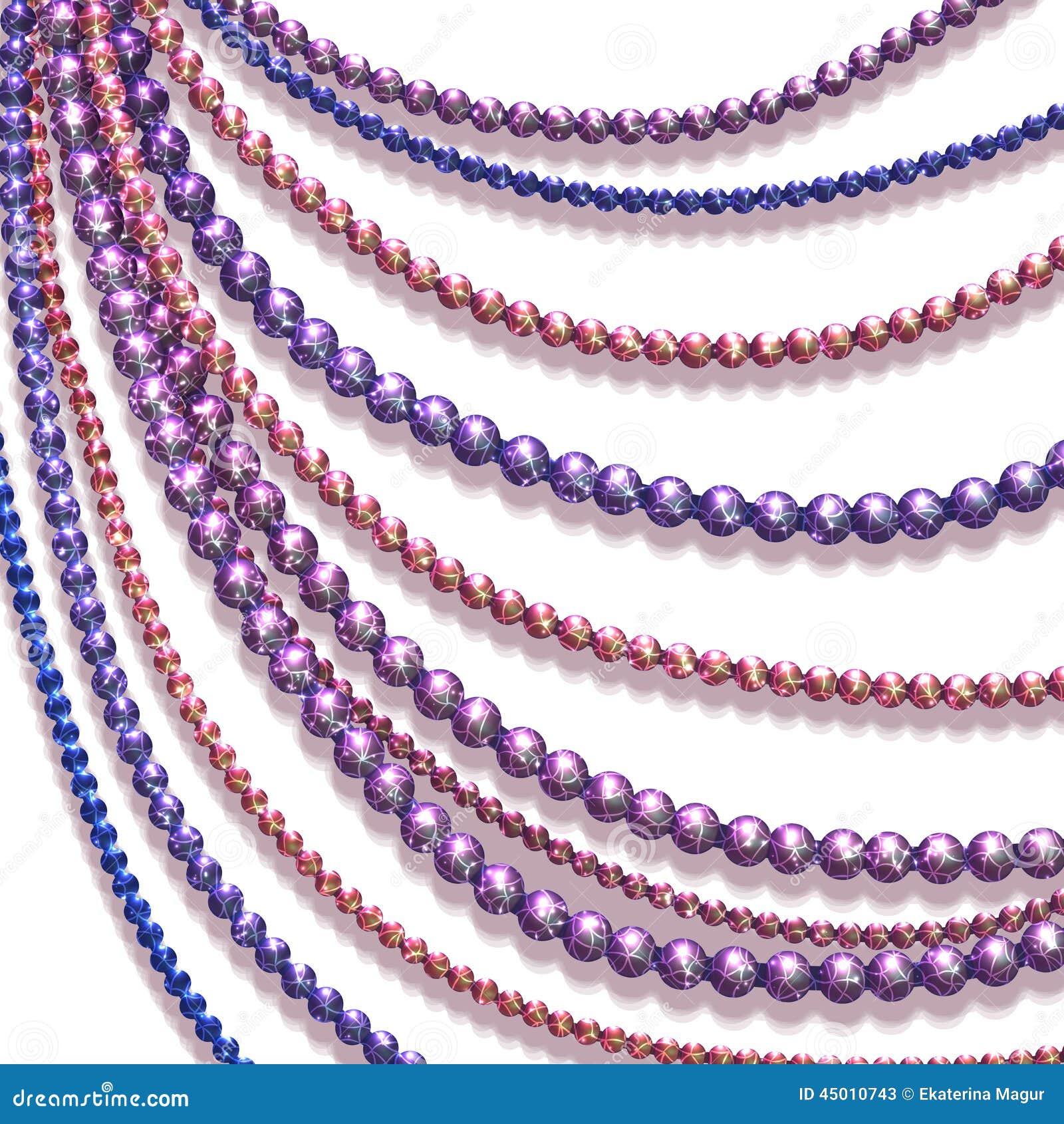 Vector Abstract Background with Colored Beads Stock Vector ...