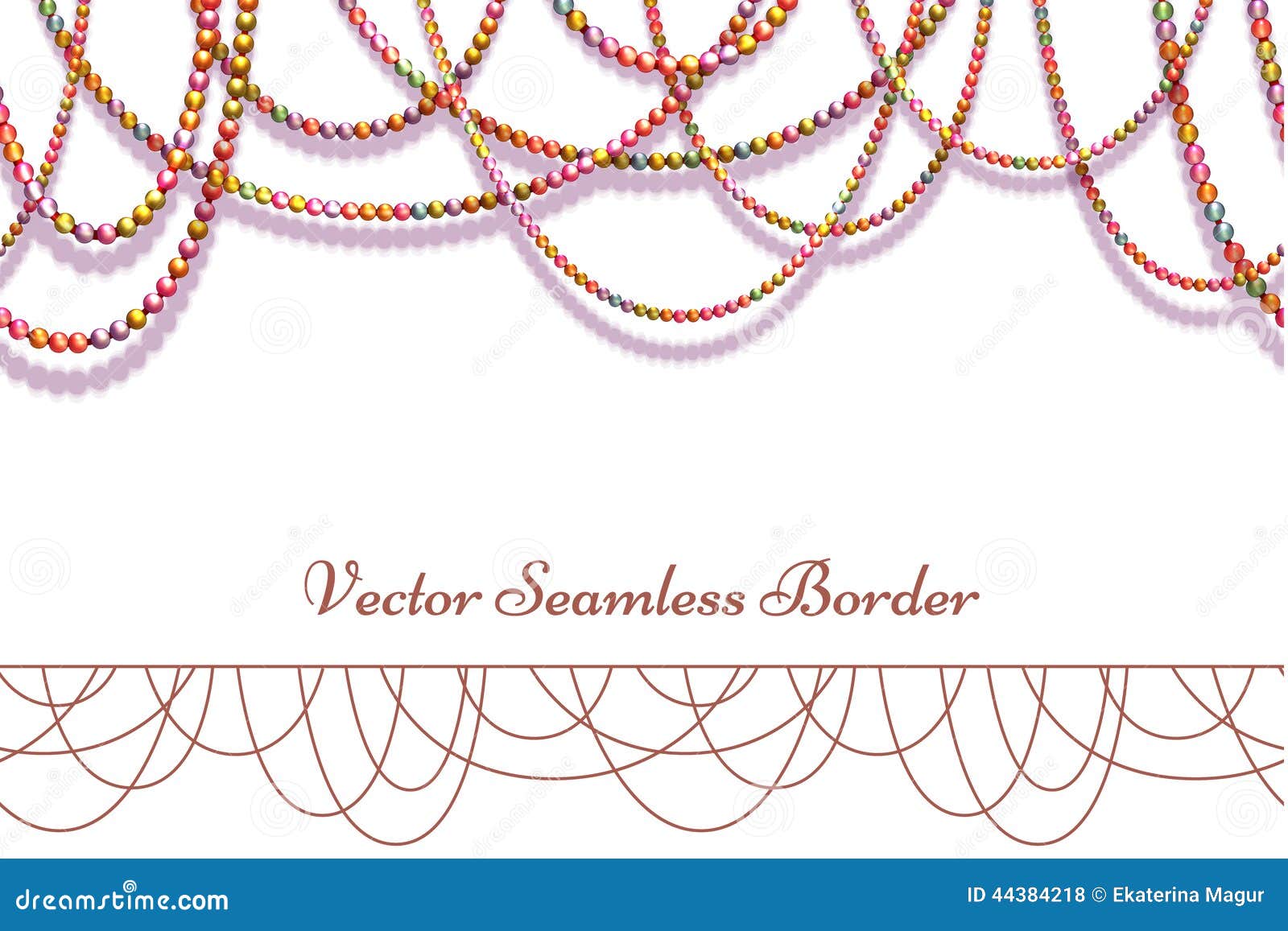 Vector Abstract Background with Colored Beads. Stock Vector ...