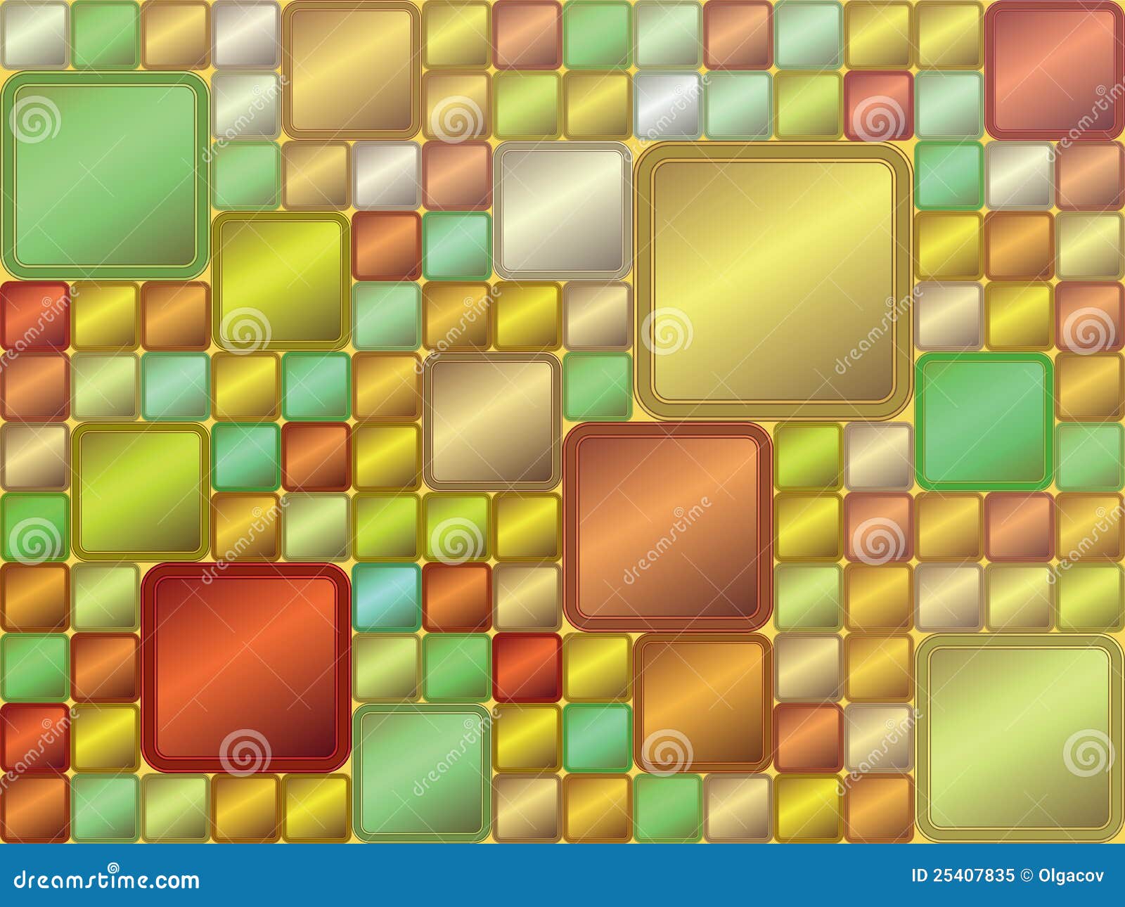 Vector Abstract Background of Colored Squares Stock Vector ...