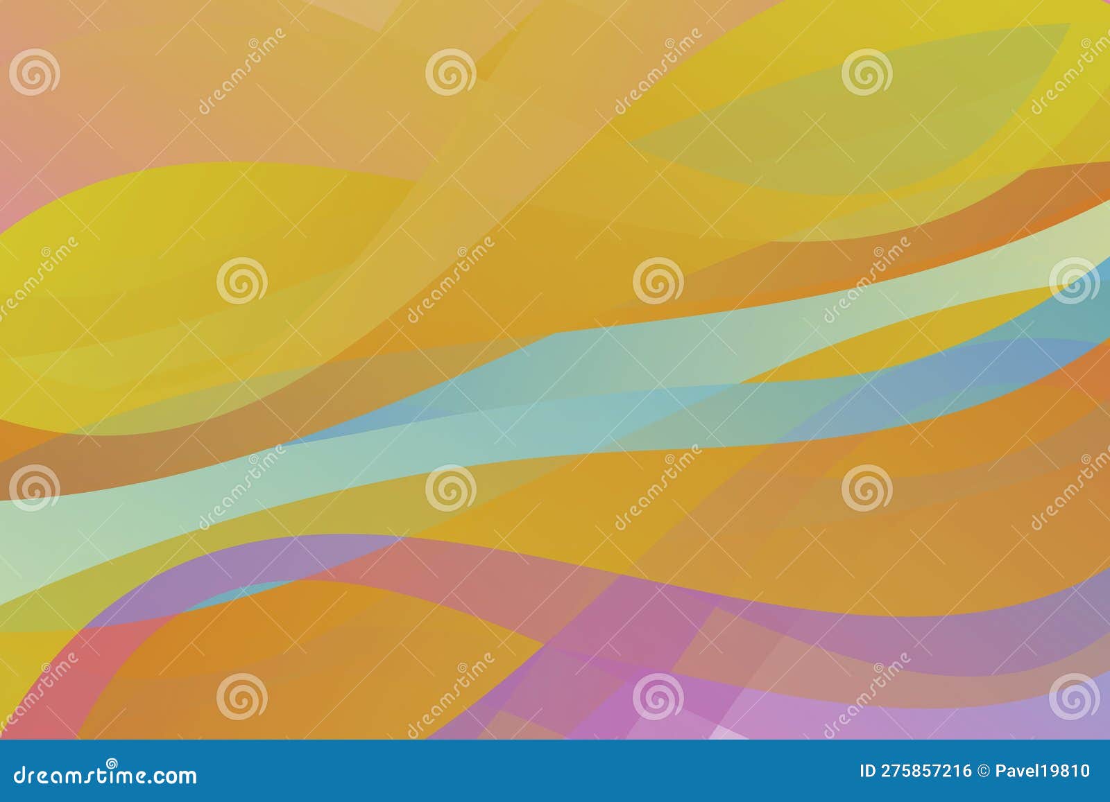 Vector Abstract Background with Colorful Wavy Shapes Stock Vector ...