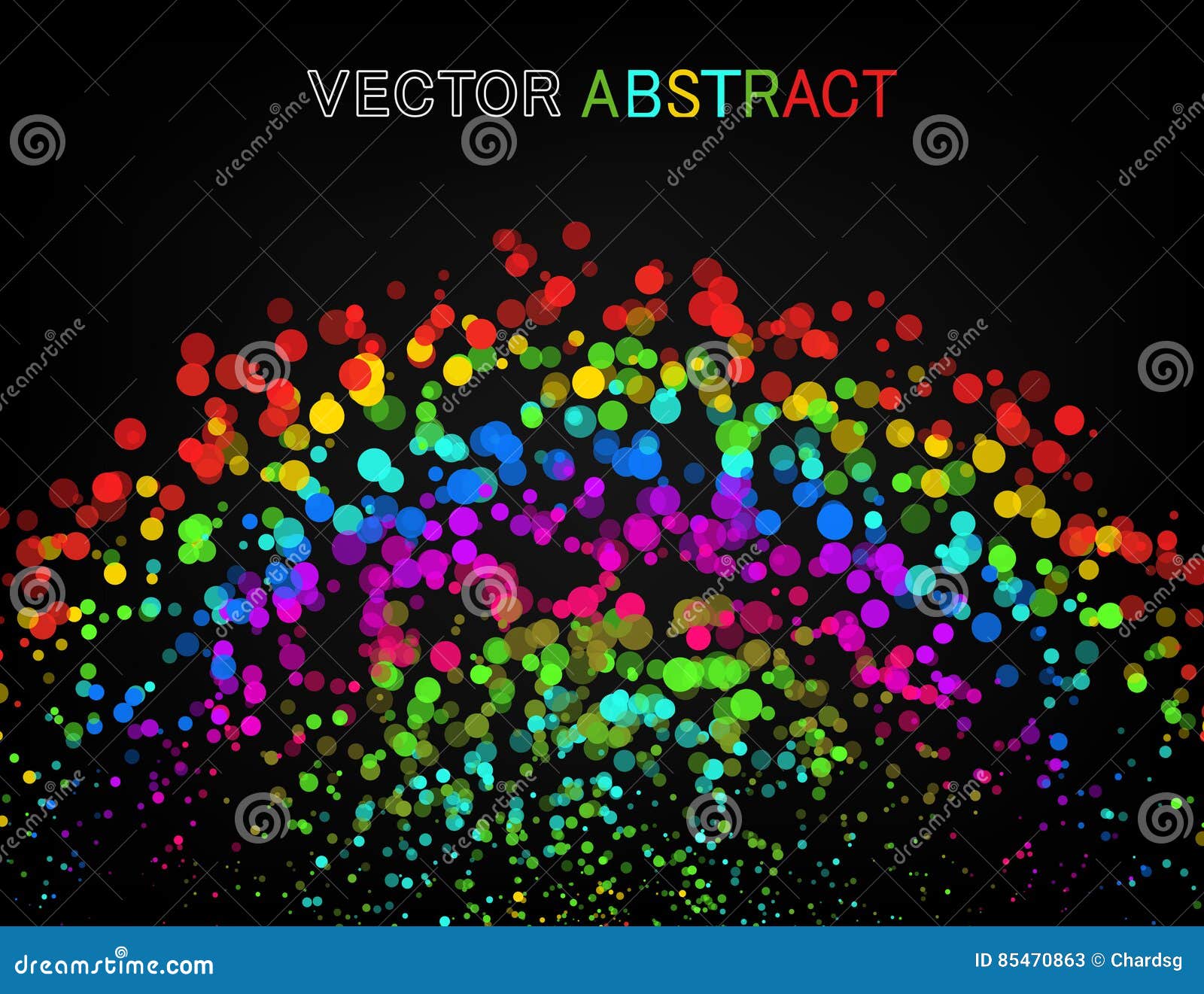 Vector Abstract Background. Colourful Dots Composition. Stock Vector ...