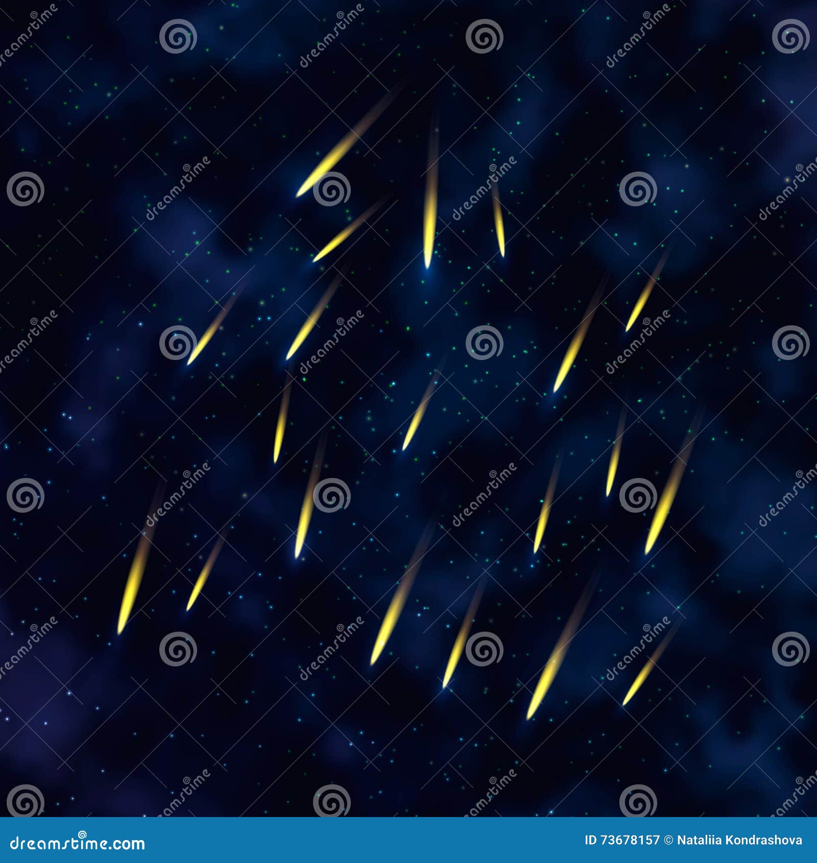 Vector Abstract Background with Comet Stock Vector - Illustration of ...