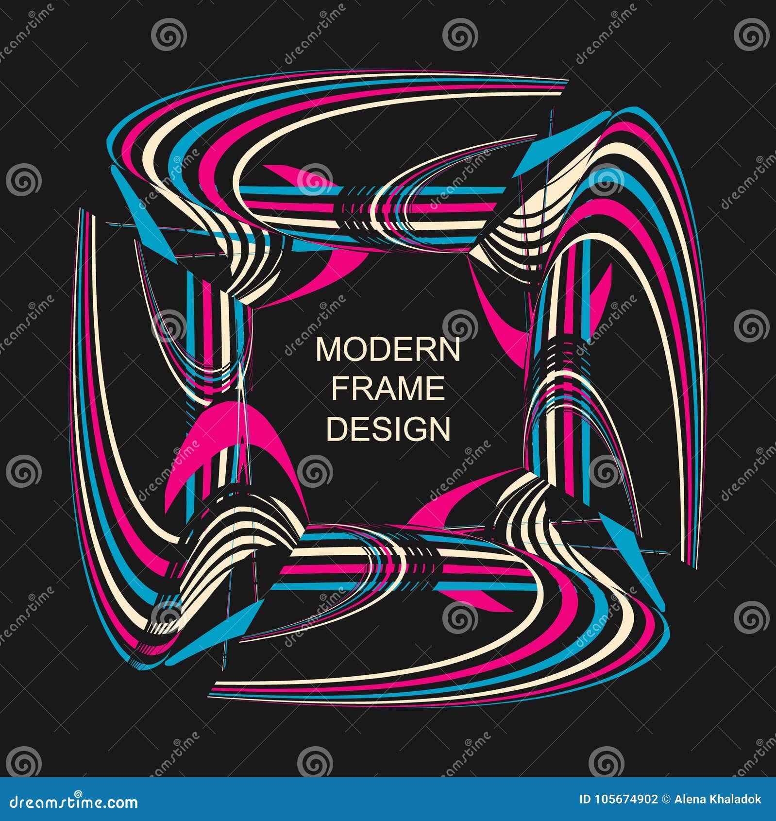 Modern Frame Design Template. Stock Vector - Illustration of frame ...