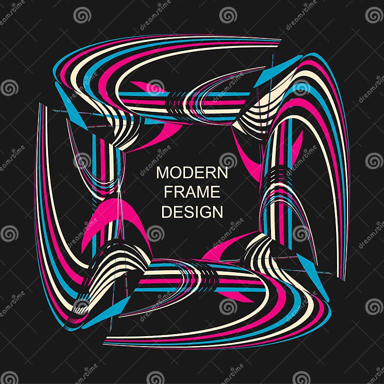 Modern Frame Design Template. Stock Vector - Illustration of frame ...