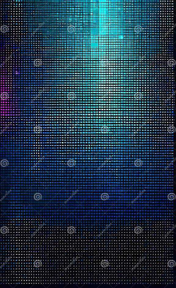 Vector Abstract Background, Digital Glowing Square Pixels for ...