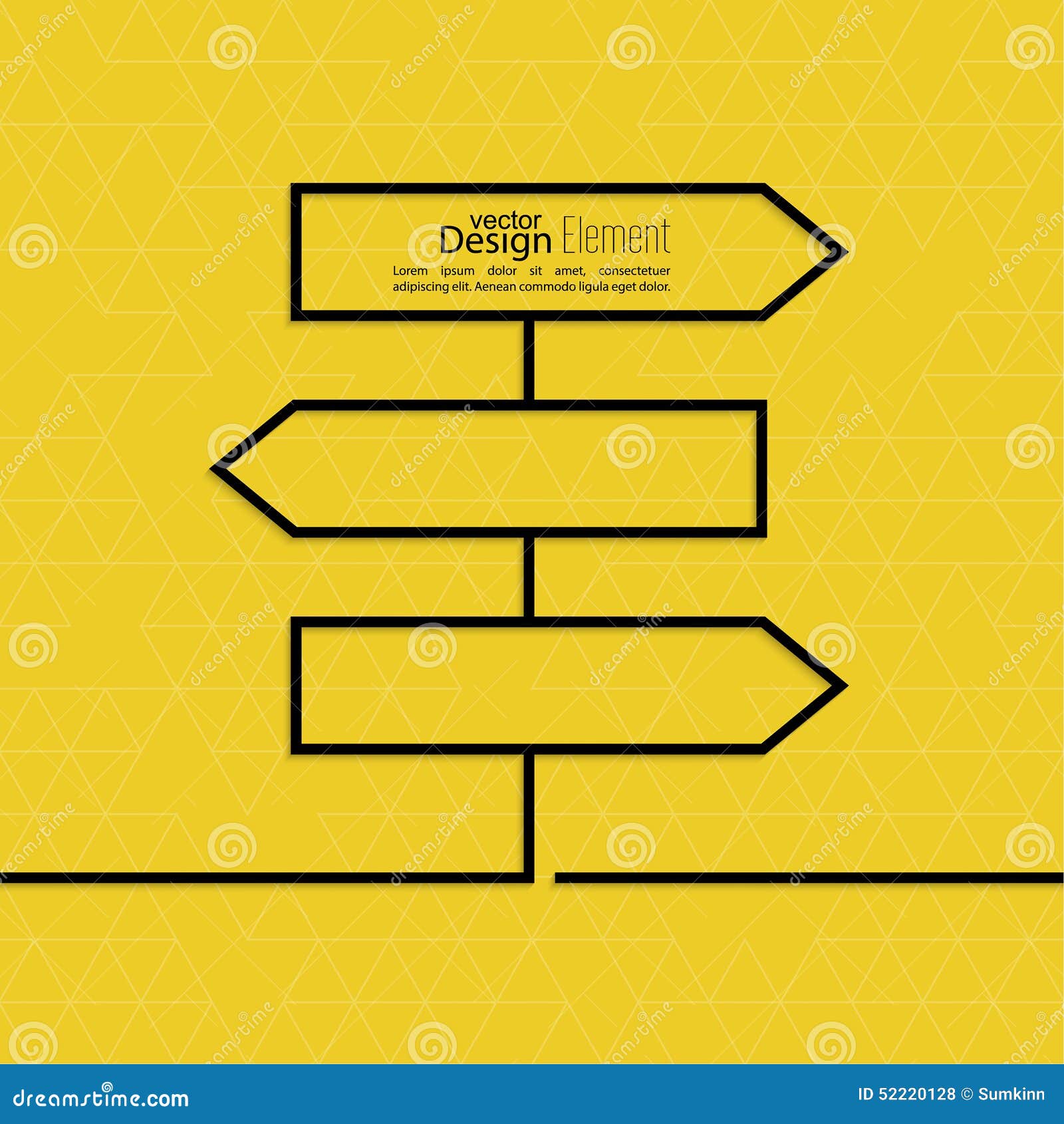 Vector Abstract Background with Direction Stock Vector - Illustration ...