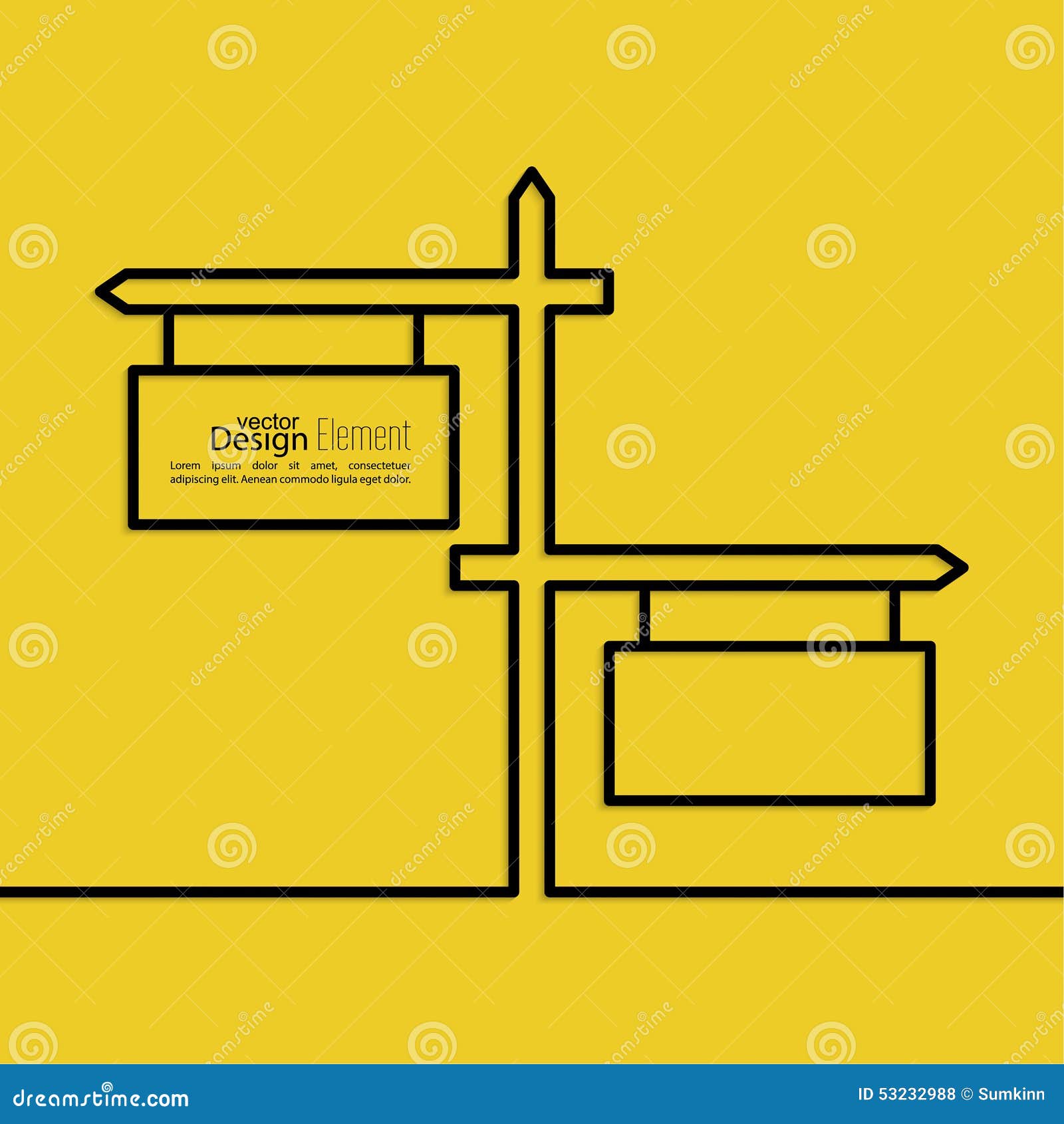 Vector Abstract Background with Direction Stock Vector - Illustration ...