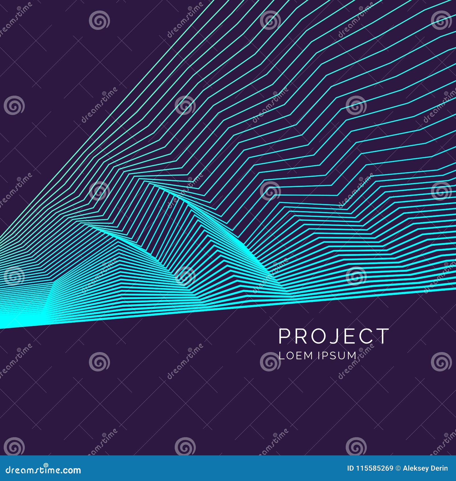 Vector Abstract Background with Dynamic Lines. Stock Vector ...