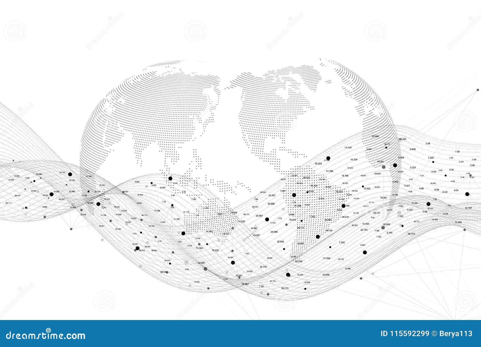 Intricacy Node Molecular Or Atomic Structure Pattern. Polygonal Big Data Complex Array Framework ...