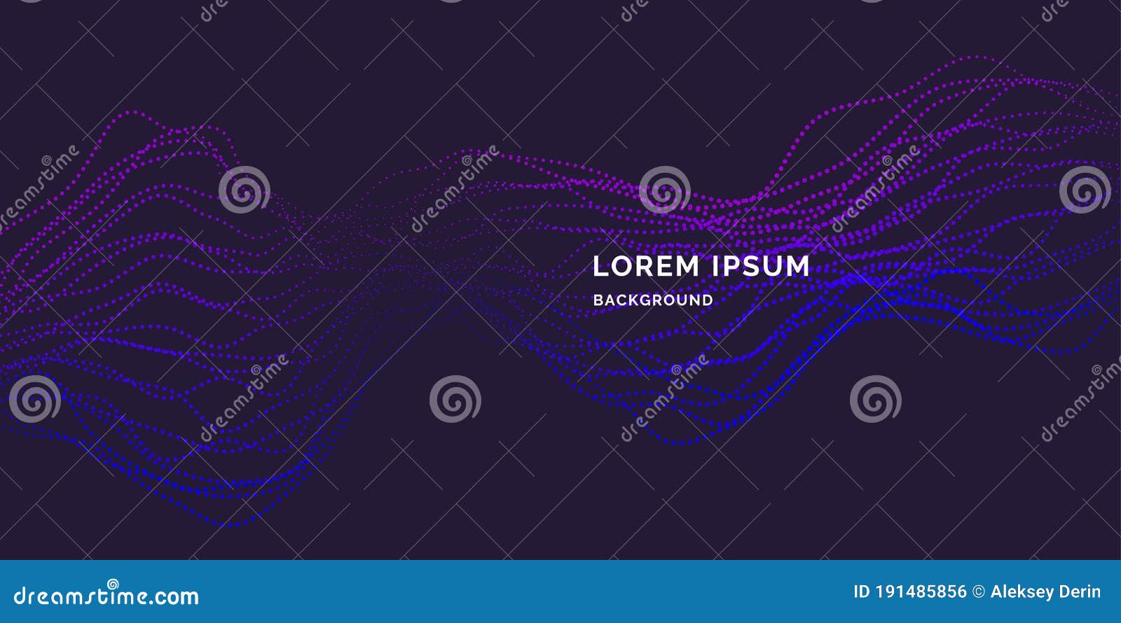 Vector Abstract Background with Dynamic Waves, Line and Particles ...