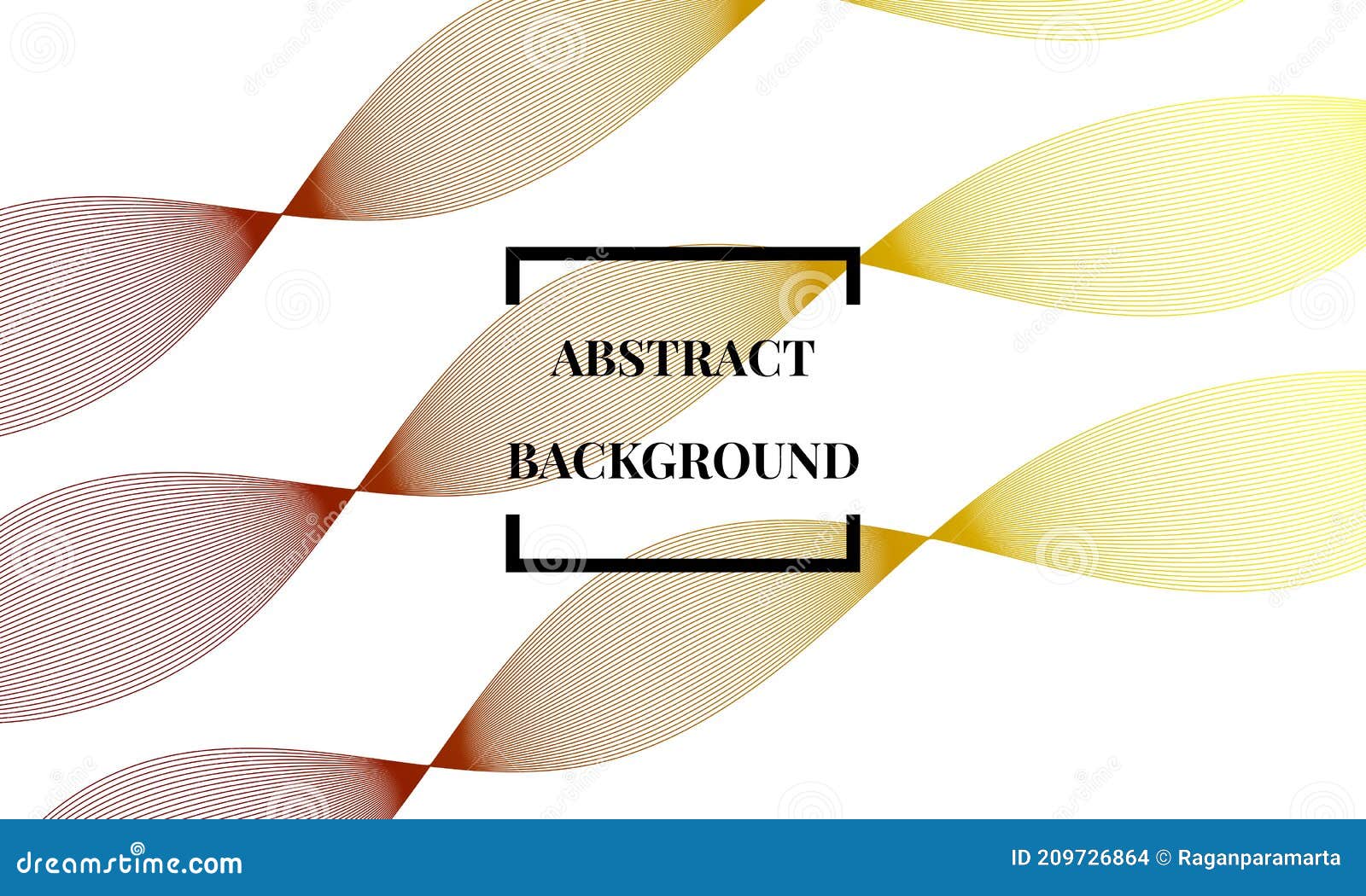 Vector Abstract Background with Dynamic Waves in Red and Yellow Gradations Stock Vector ...