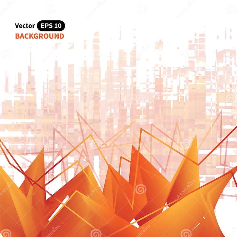 Vector Abstract Background. Energy Theme for Your Presentations. Stock ...