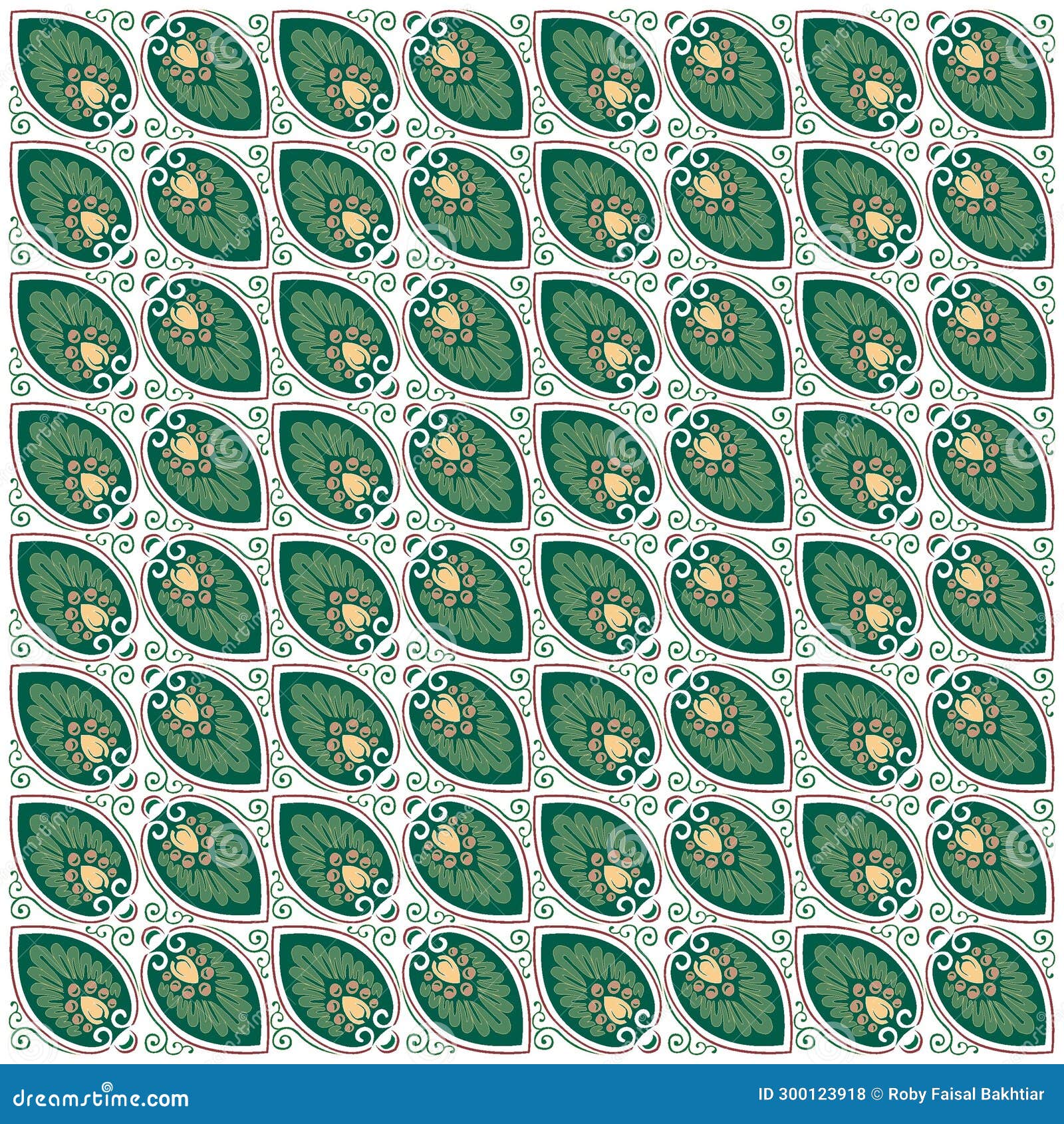 Vector Abstract Background with Floral Ornament Stock Illustration ...