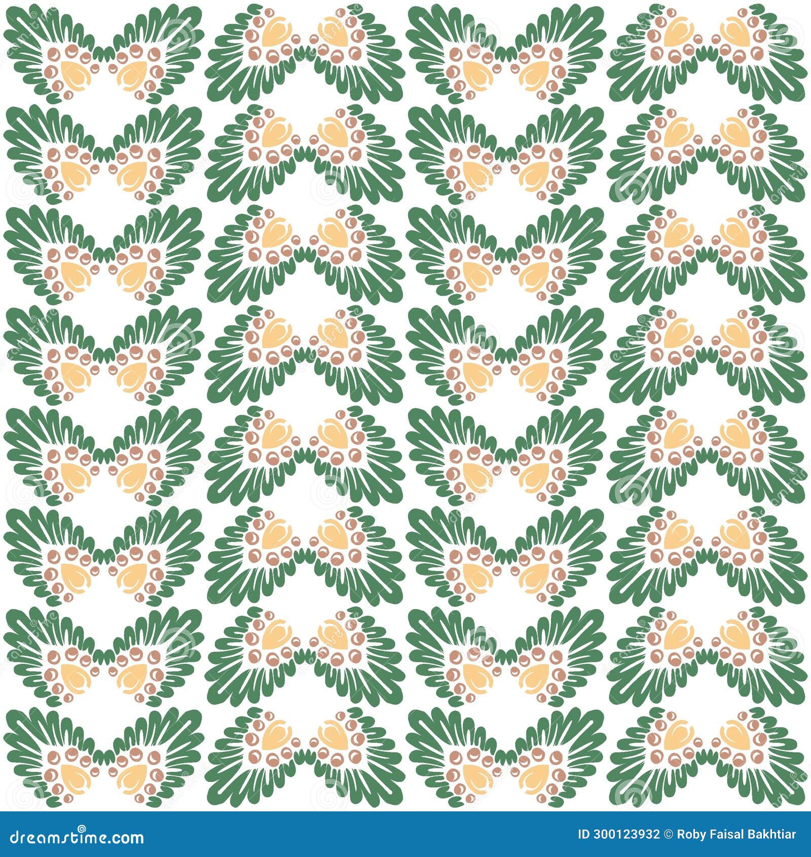 Vector Abstract Background with Floral Ornament Stock Illustration ...