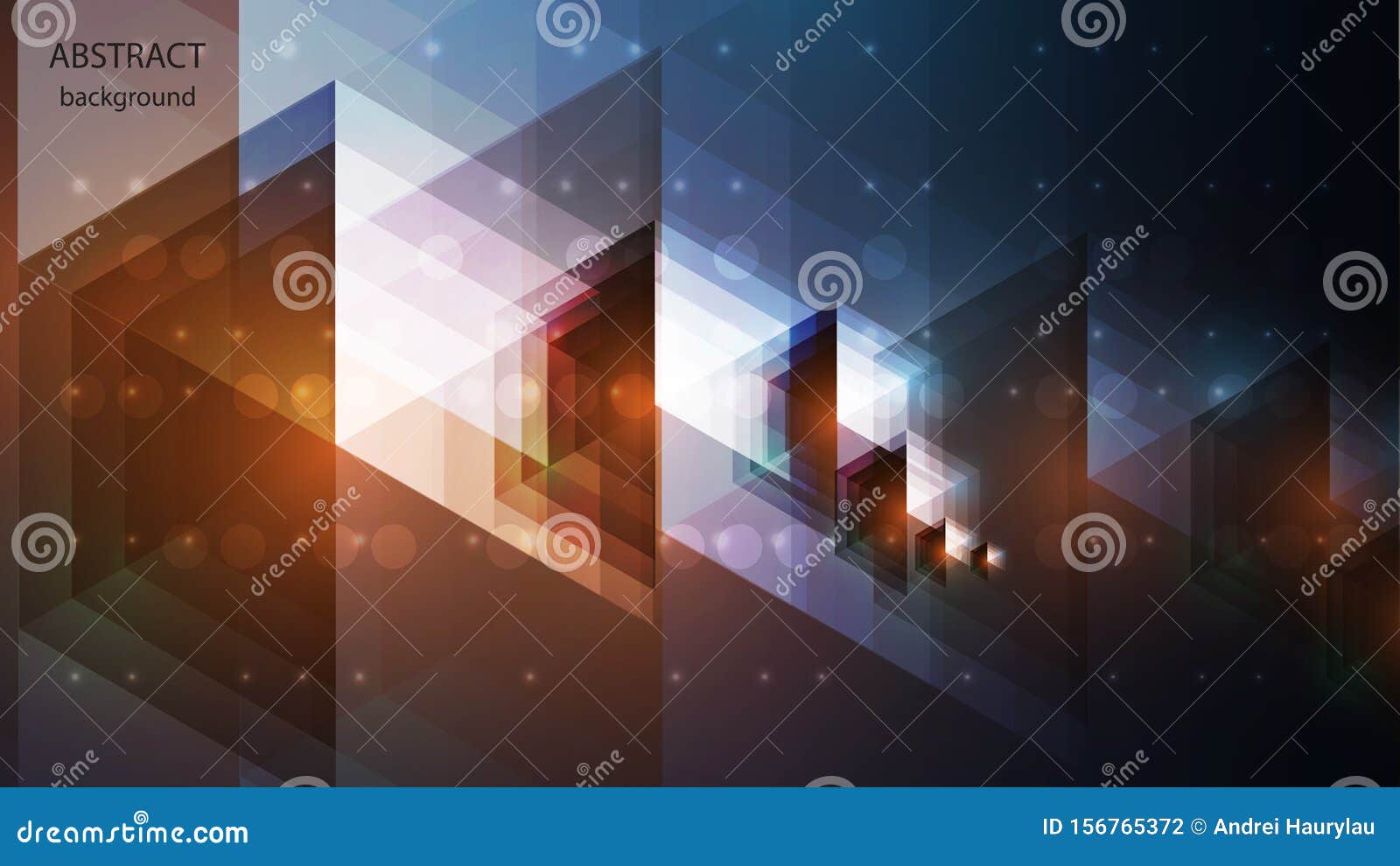 Vector Abstract Background in the Form of Volumetric Transparent Shapes ...