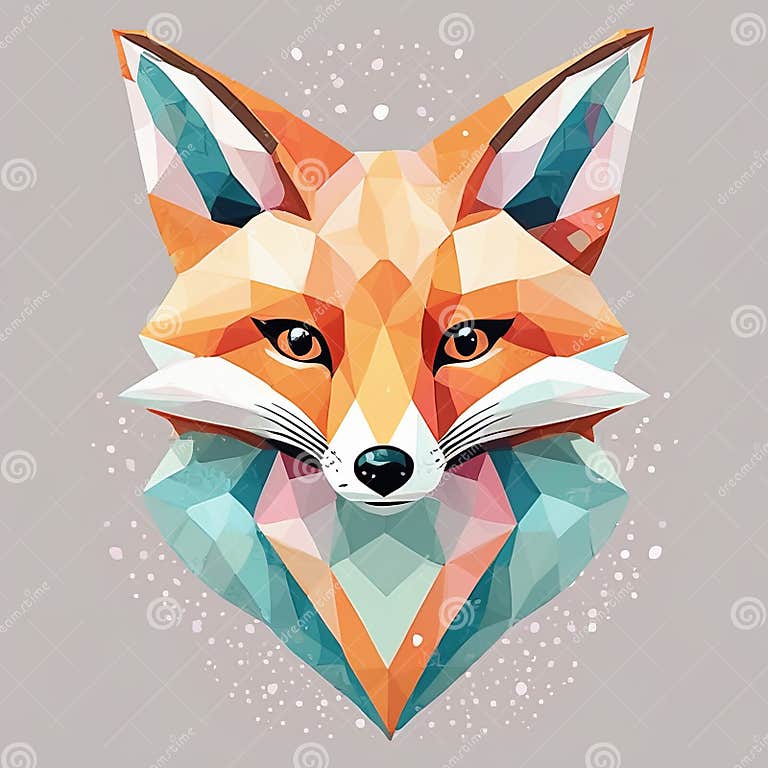 Vector Abstract Background with Fox Vector Abstract Background with Fox ...
