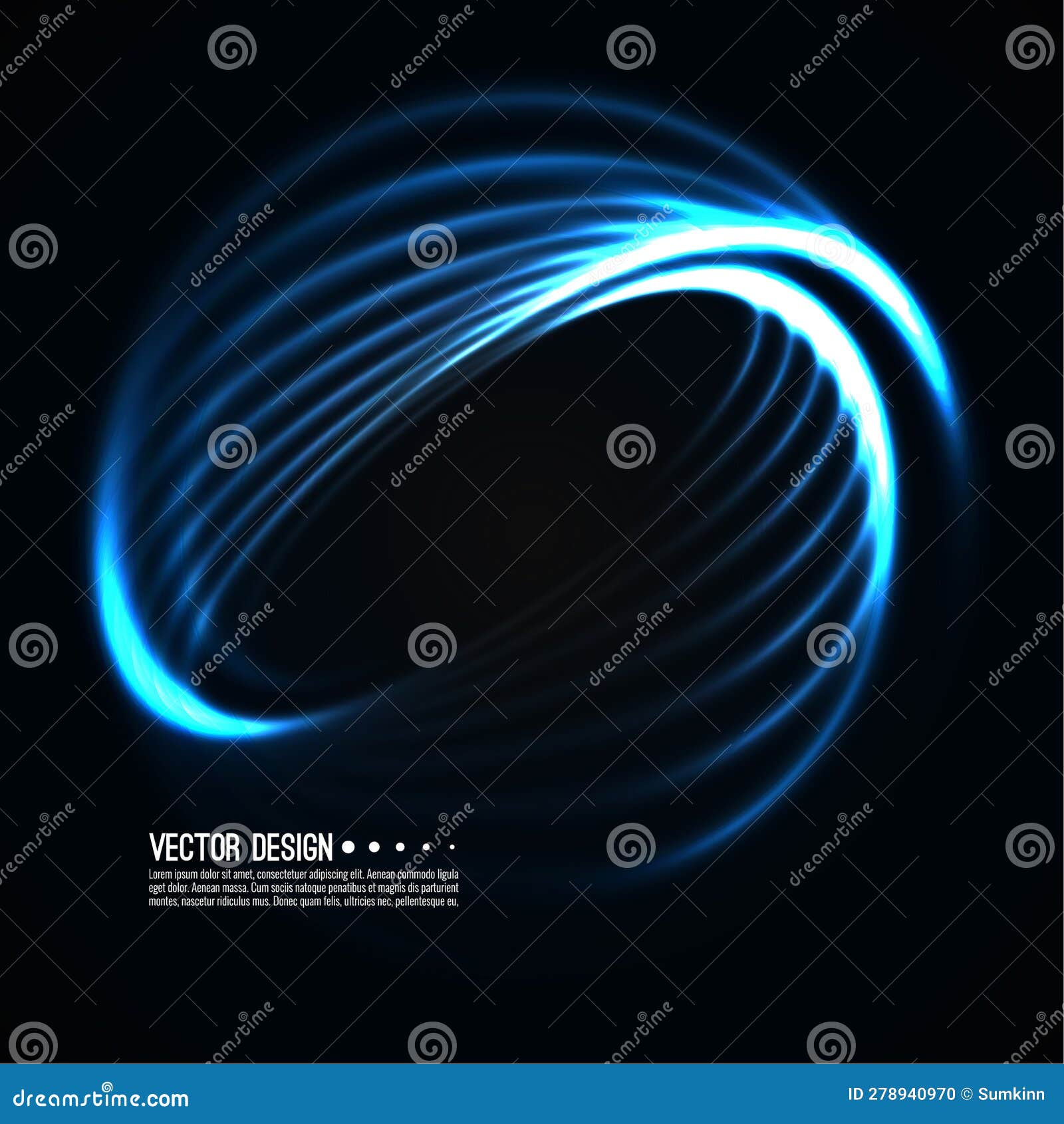 Vector abstract background stock vector. Illustration of round - 278940970