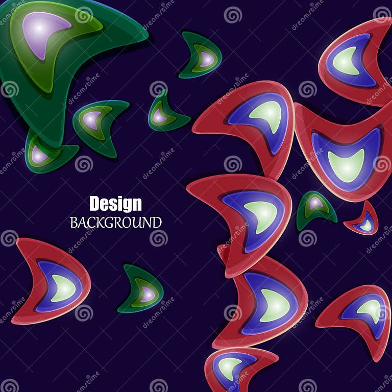 Vector Abstract Background with Green and Red Forms Triangle. Eps10 ...