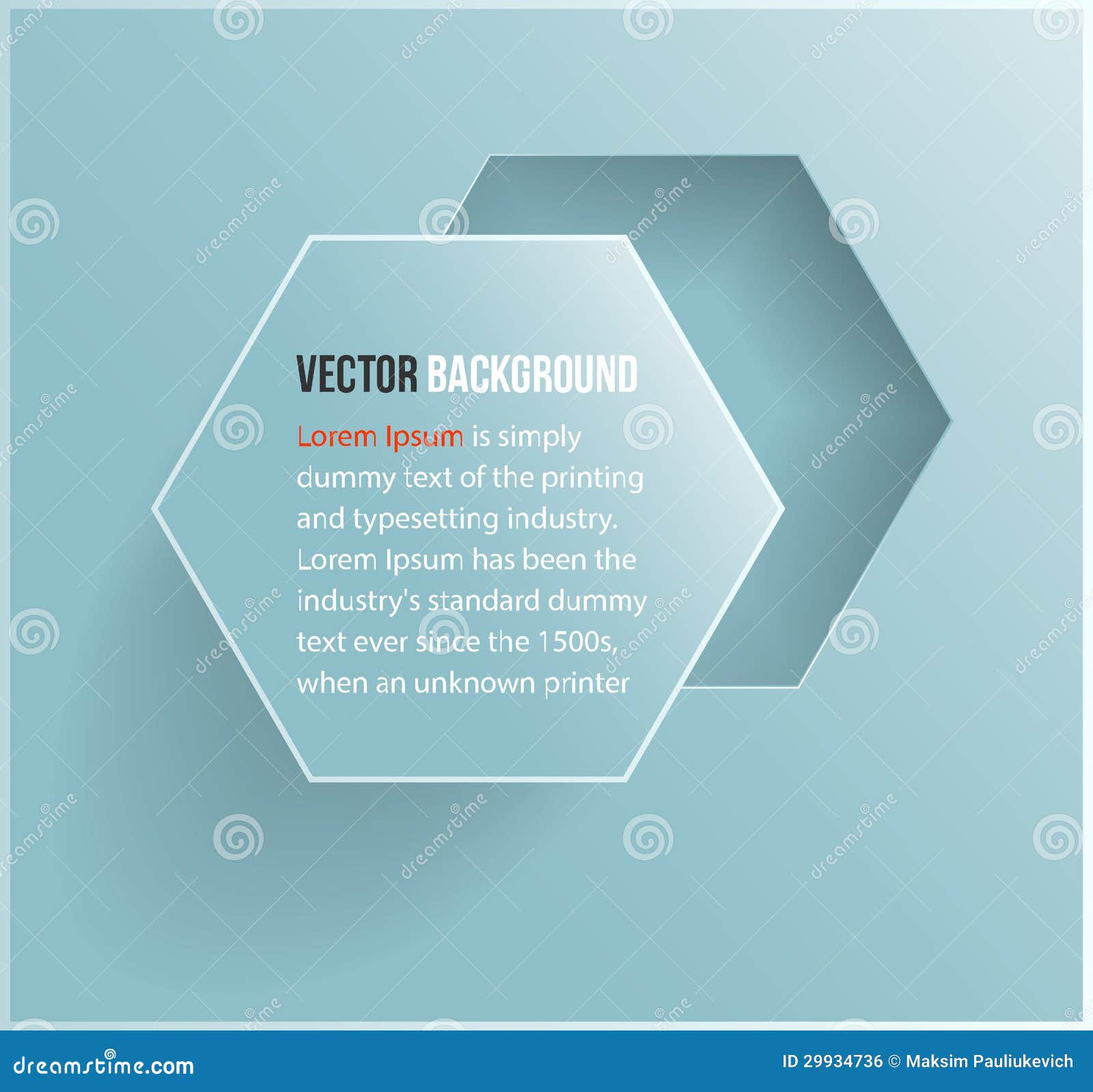 Vector Abstract Background Hexagon. Web and Design Stock Vector ...
