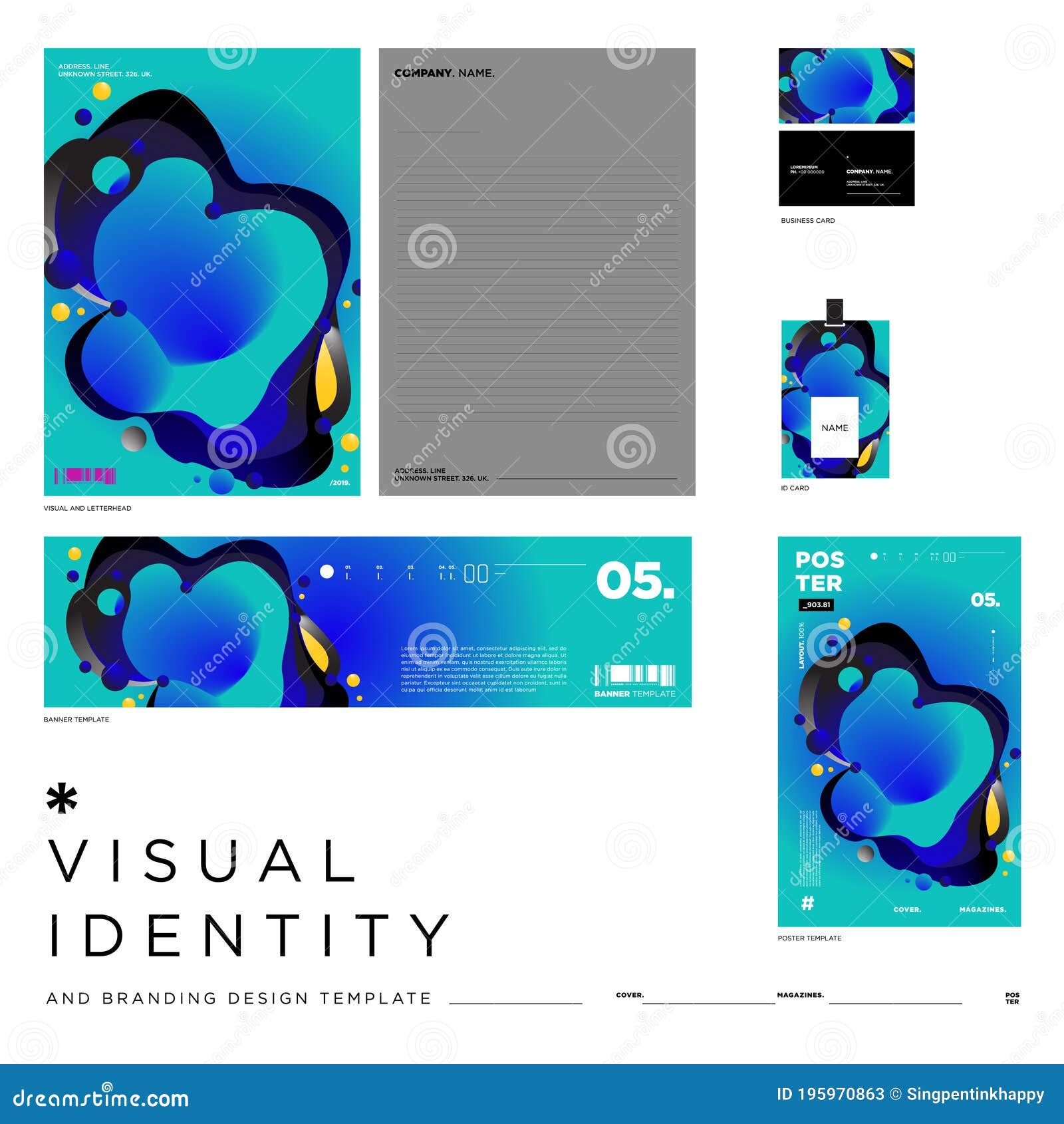 Vector Abstract Background Illustration Visual Identity Brand Template ...