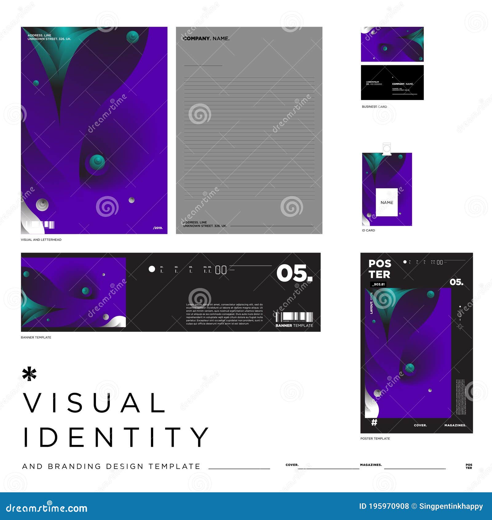 Vector Abstract Background Illustration Visual Identity Brand Template ...