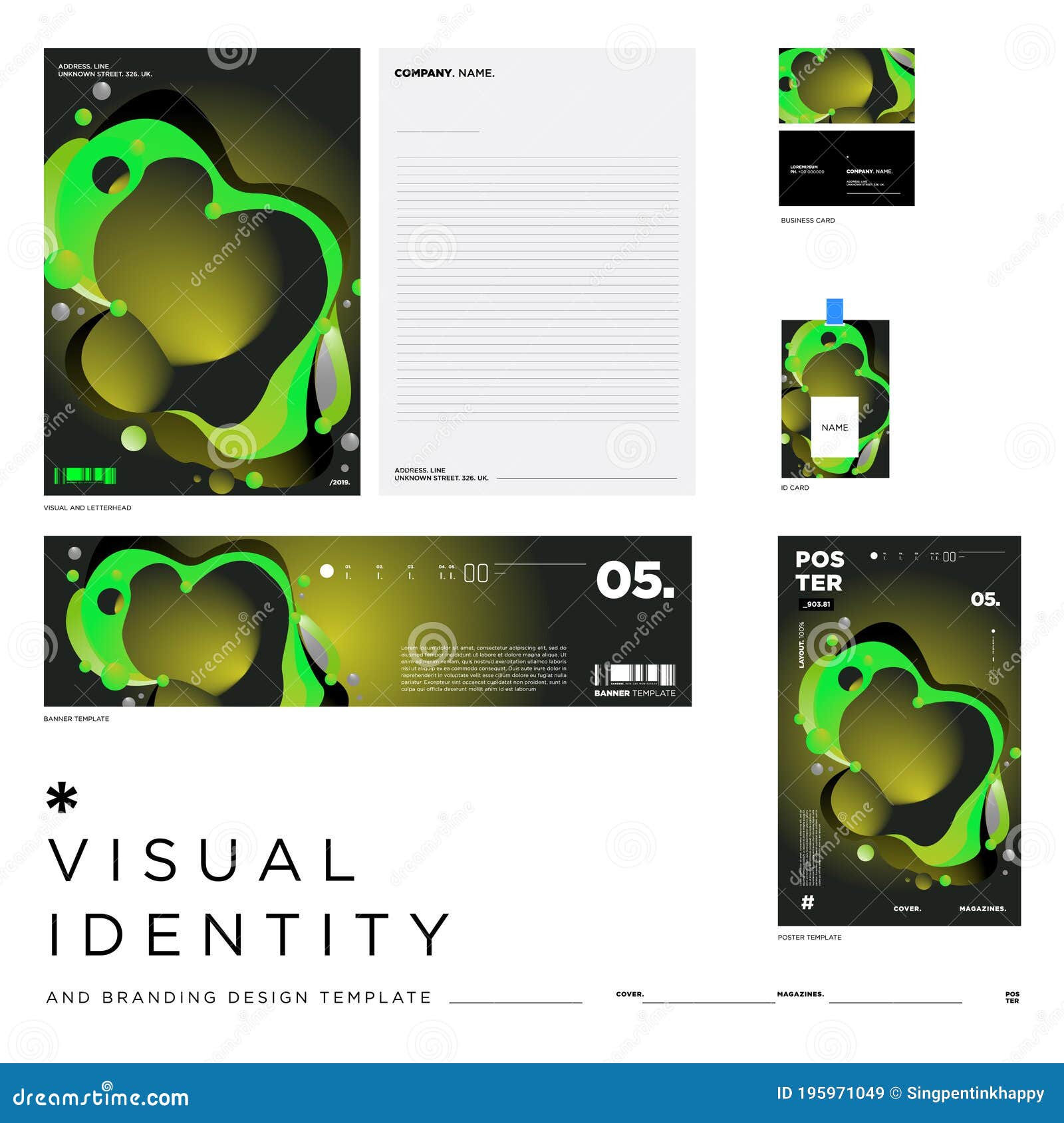 Vector Abstract Background Illustration Visual Identity Brand Template ...
