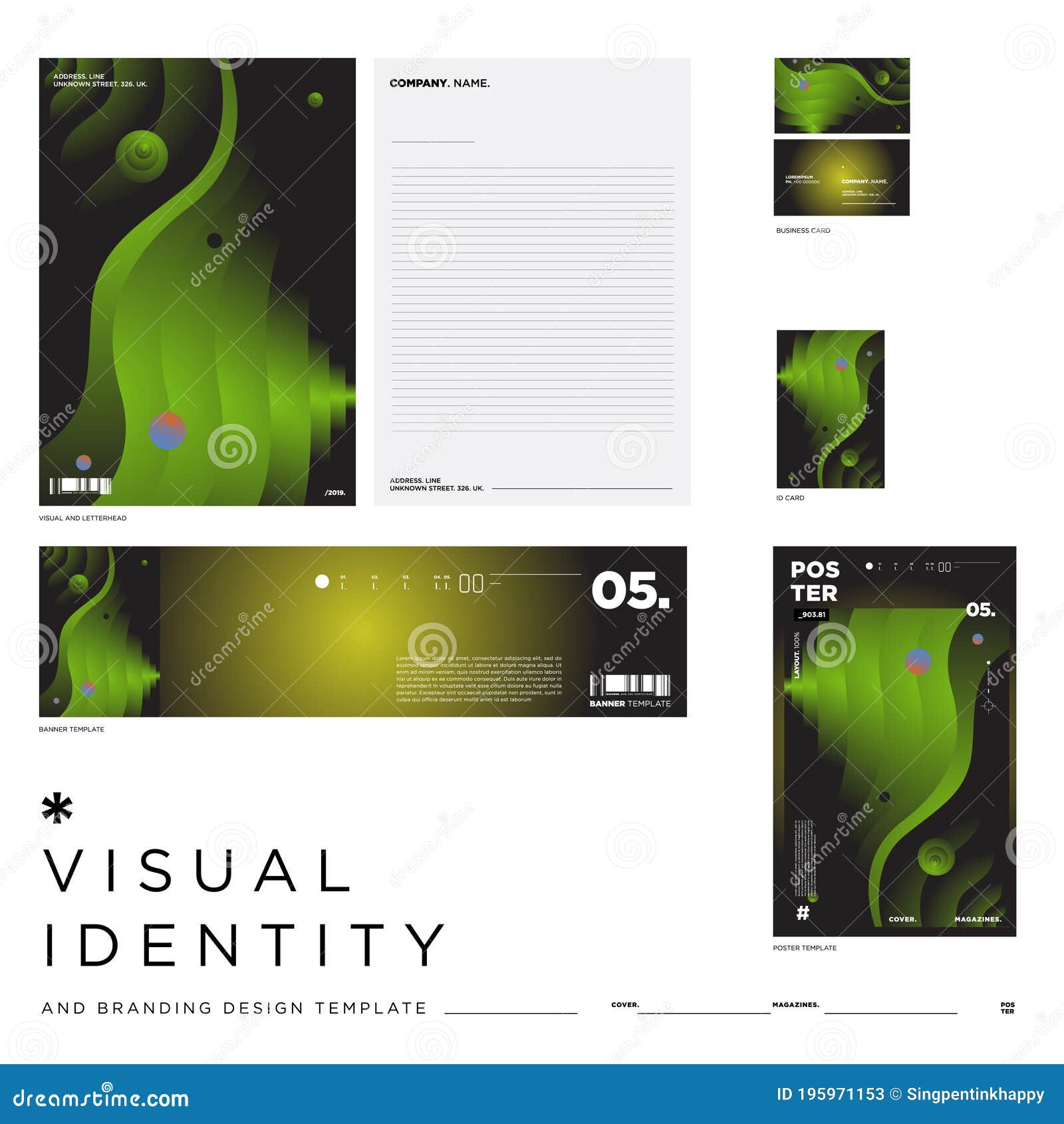 Vector Abstract Background Illustration Visual Identity Brand Template ...