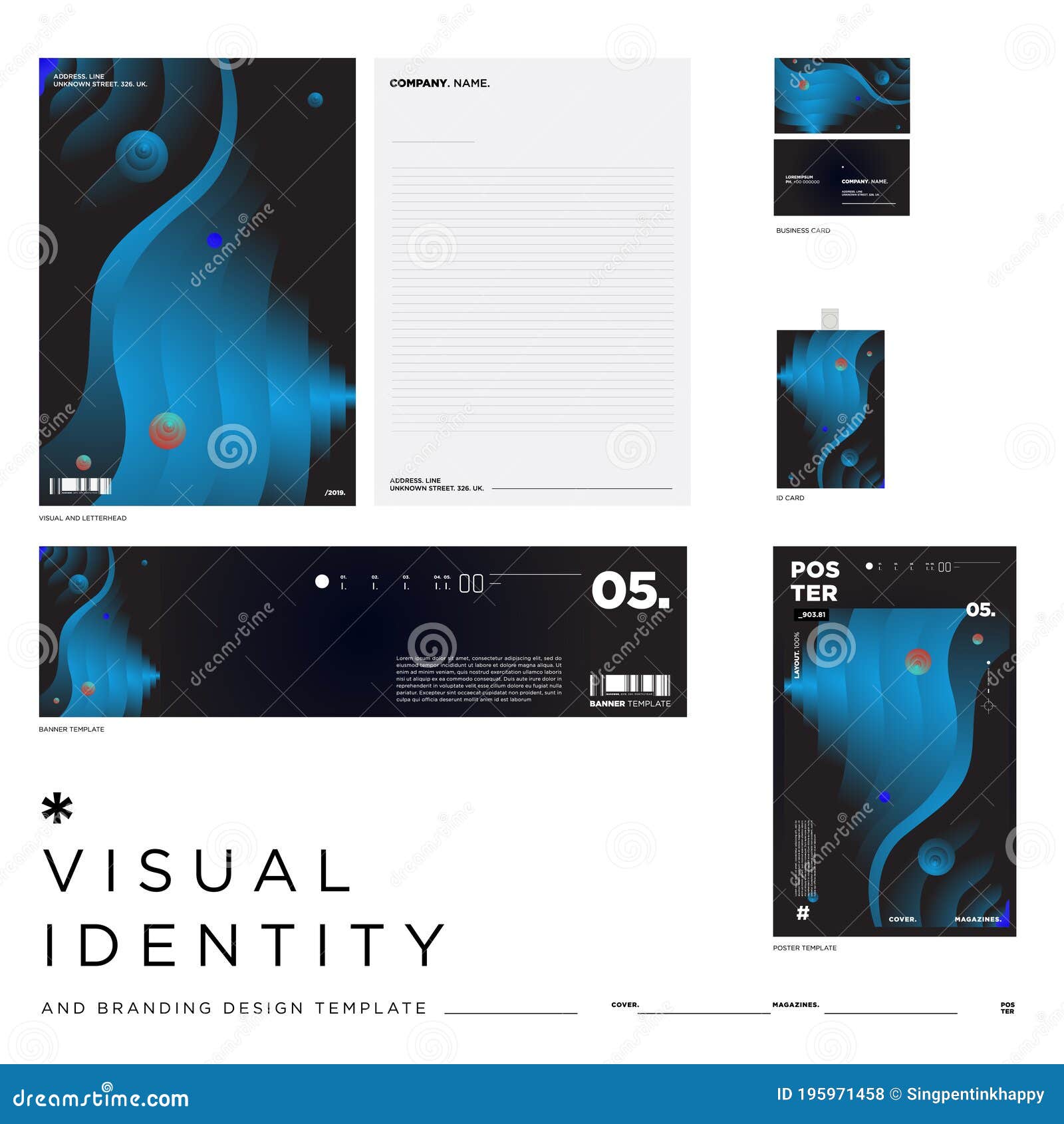 Vector Abstract Background Illustration Visual Identity Brand Template ...