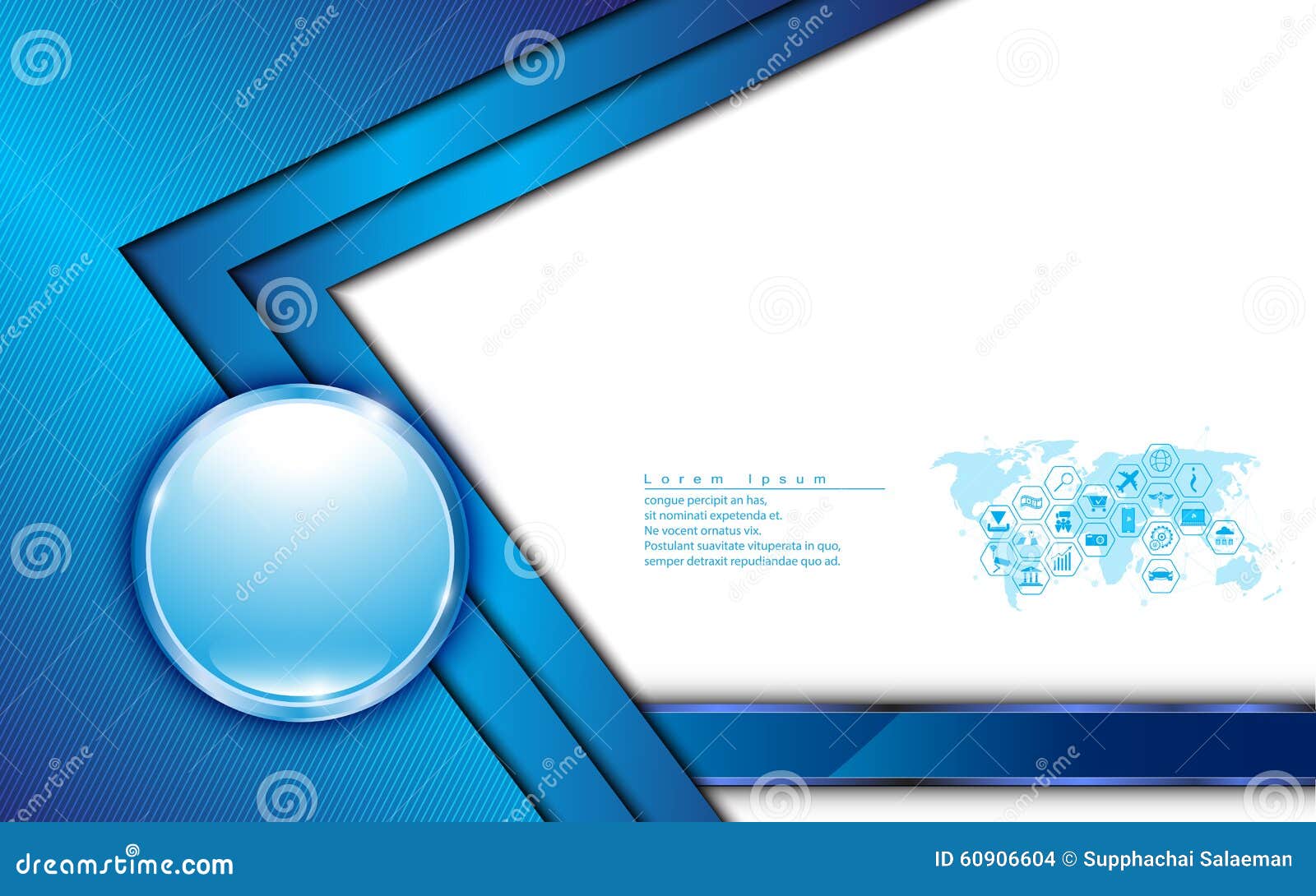 Vector Abstract Background Innovation Shape Metallic Frame and Button ...