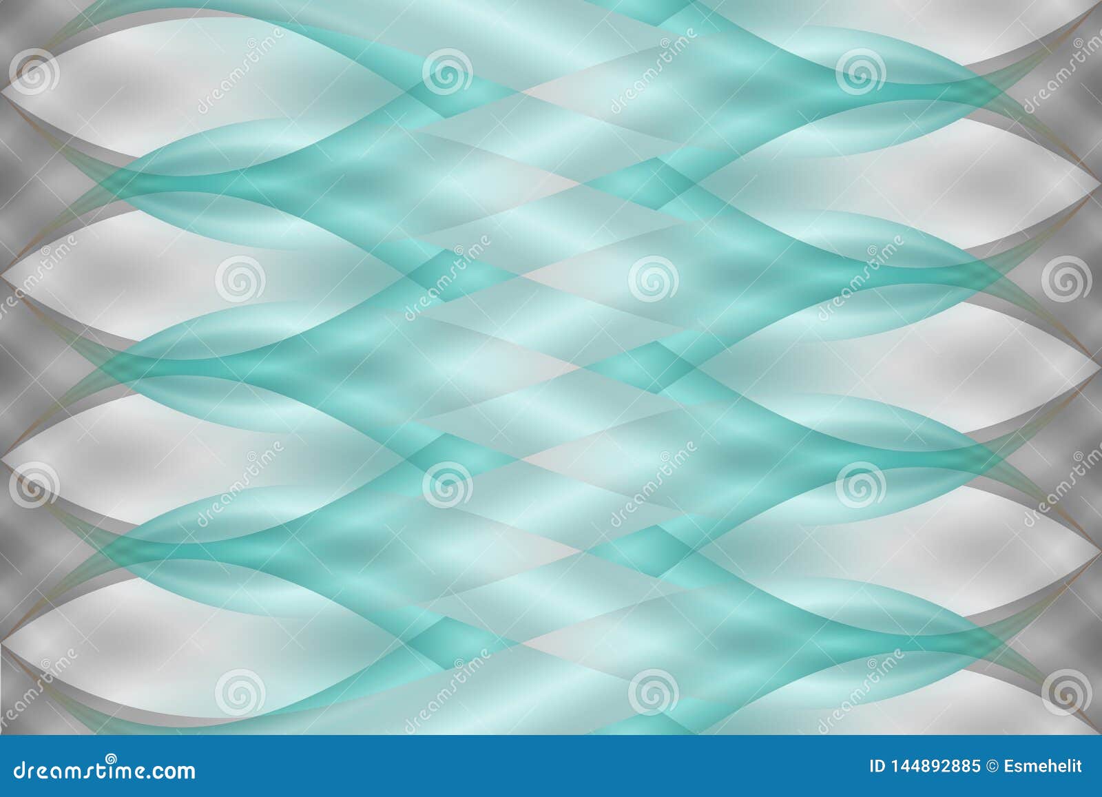 Vector Abstract Background of Intertwining Smooth Shapes. Trendy ...