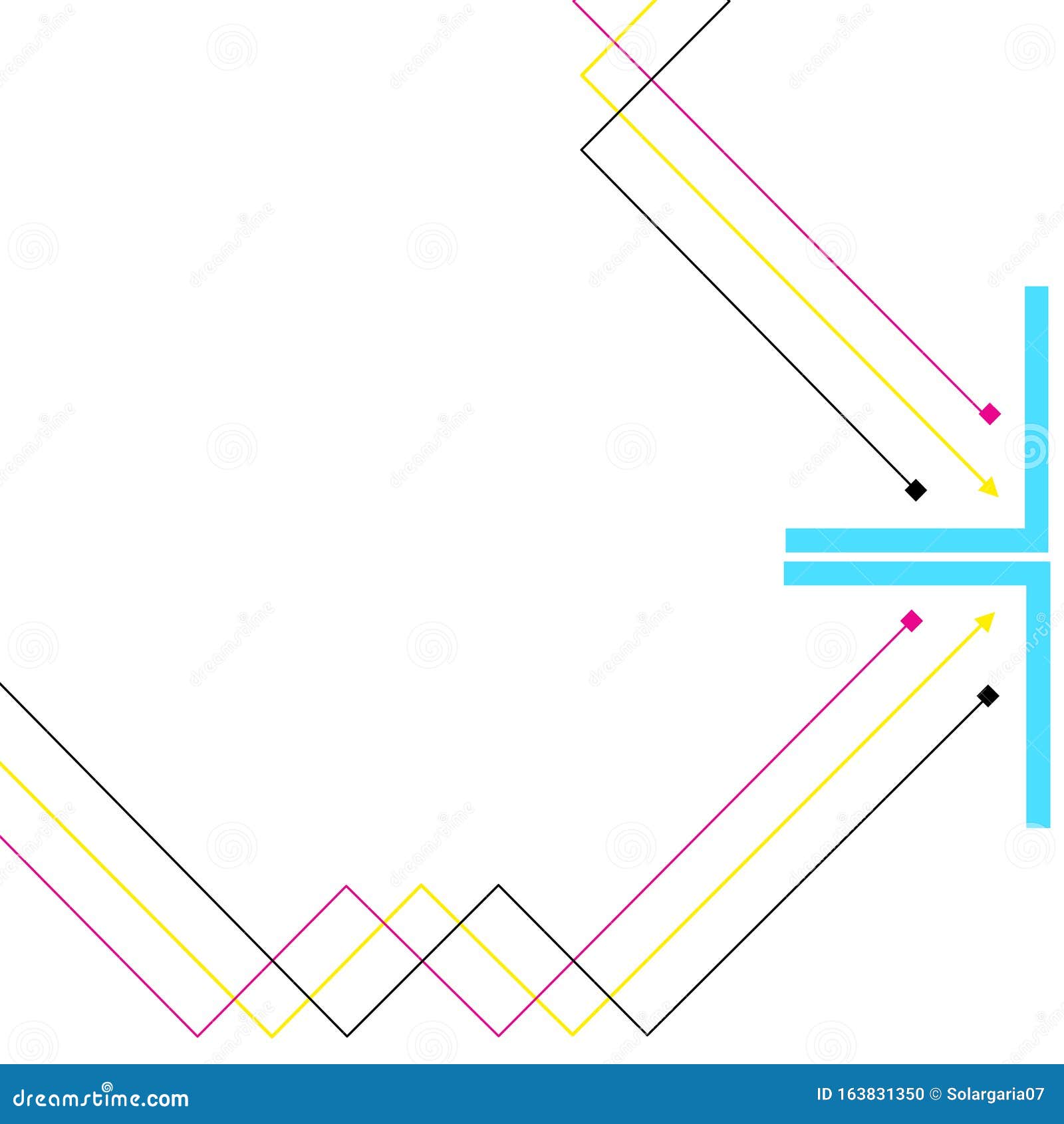 191112-Vector Abstract Background of Lines with CMYK Color-Vector Stock ...