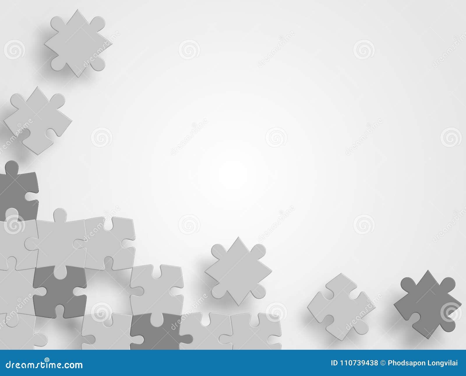 Vector Abstract Background Made from Puzzle Pieces. Jigsaw Puzzle ...