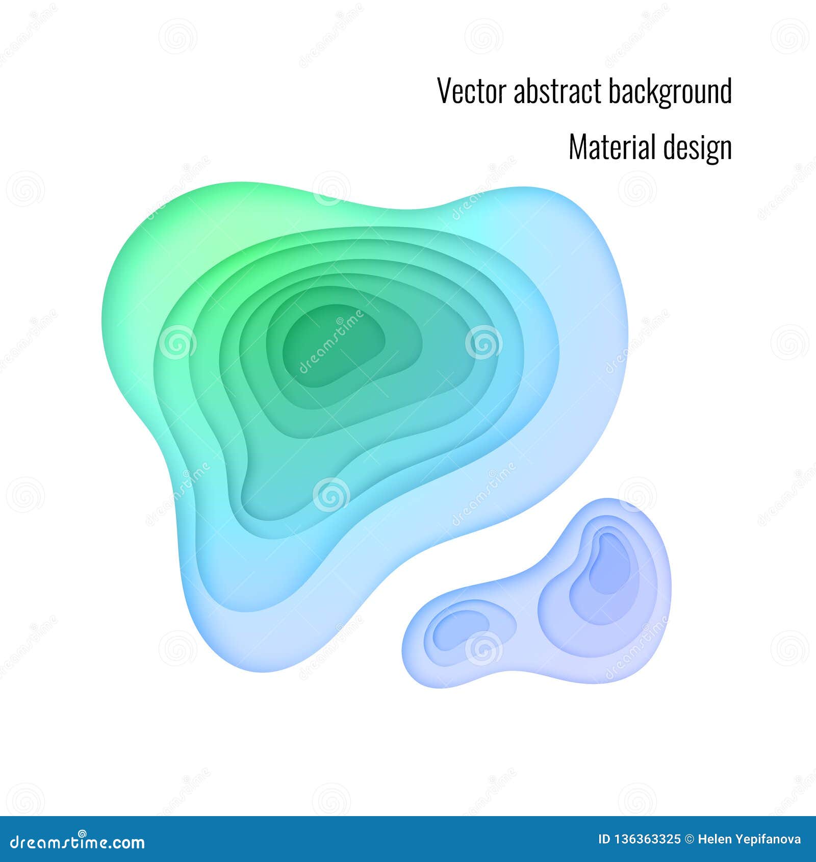 Vector Abstract Background. Material Design. 3D Wallpaper. Trendy ...