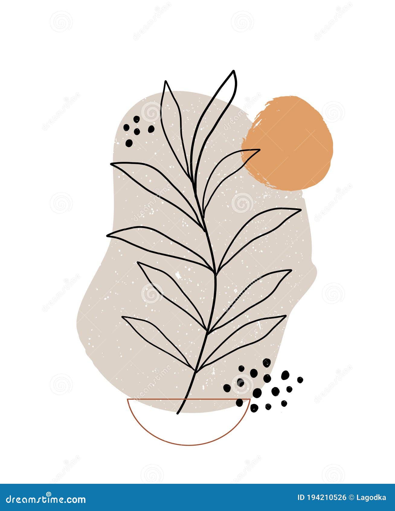 Abstract Background with Organic Shapes Stock Vector - Illustration of ...