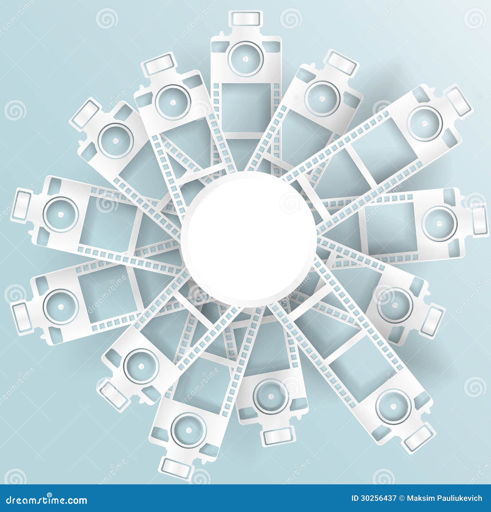 Vector Abstract Background Photo Camera. Paper Stock Vector ...