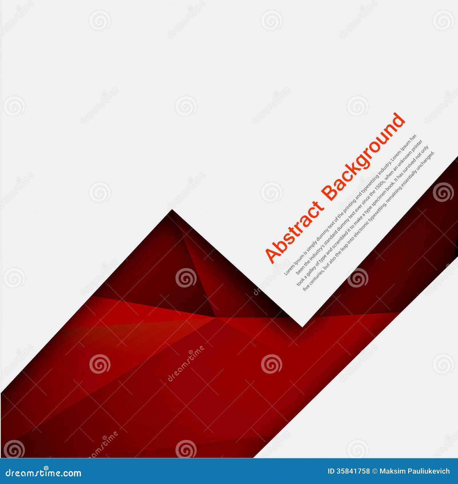 Vector Abstract Background. Polygon Red and Black Stock Illustration ...