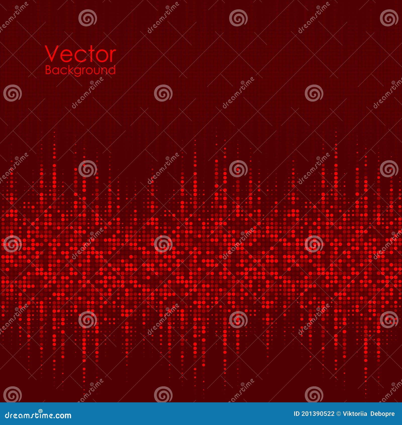 Vector Abstract Background with the Red Dots Stock Vector ...