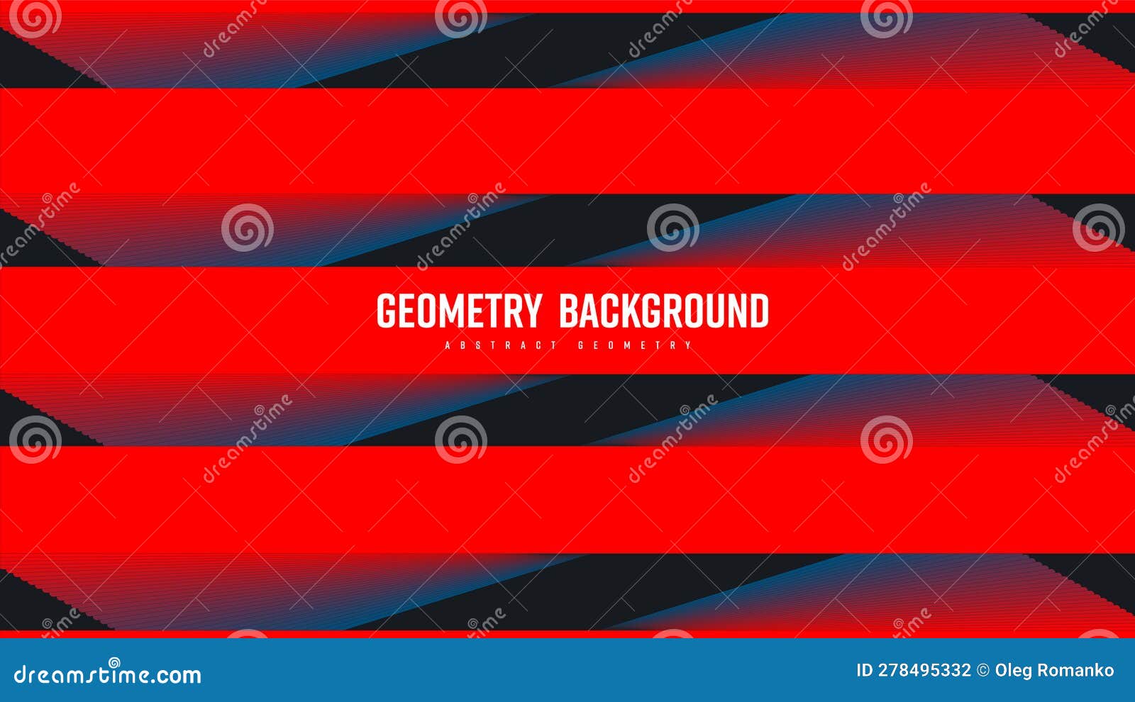 Vector Abstract Background with Red Gradient Horizontal Lines, Shape ...