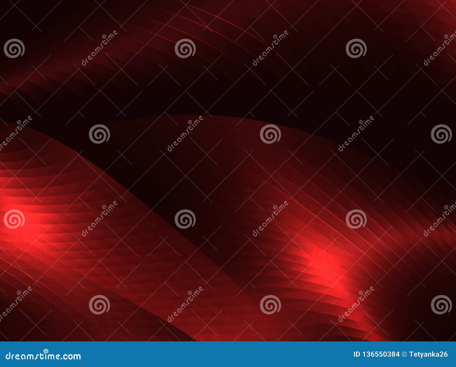 Vector Abstract Background with Red Neon Waves Stock Vector ...