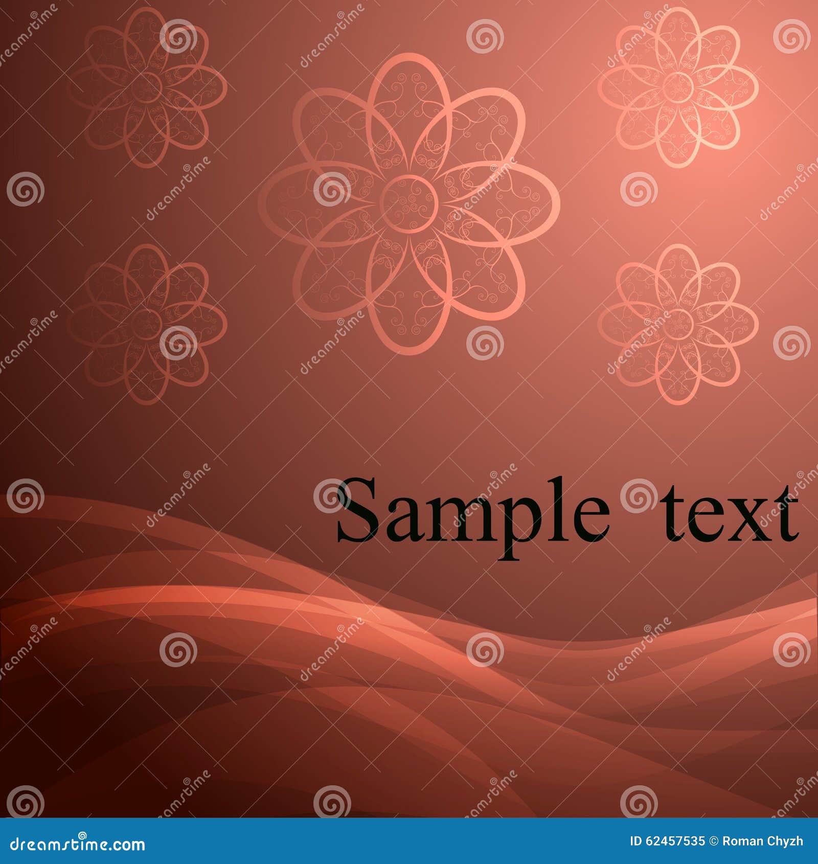 Vector Abstract Background with Sample Text. Stock Vector ...