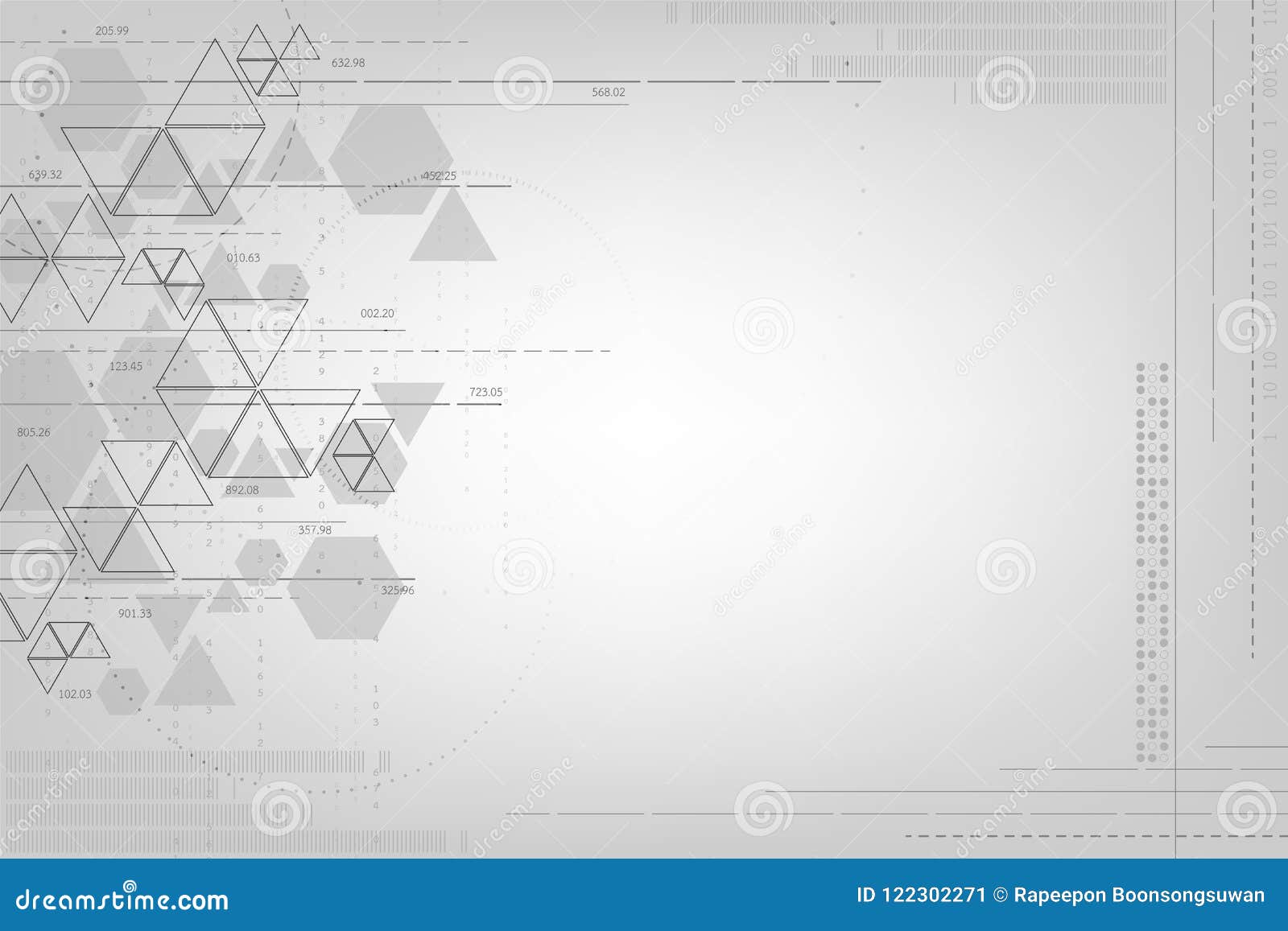 Geometry in the Concept of Technology. Stock Vector - Illustration of ...